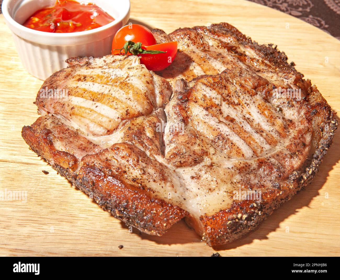 big cut of meat, restaurant, chef Stock Photo - Alamy