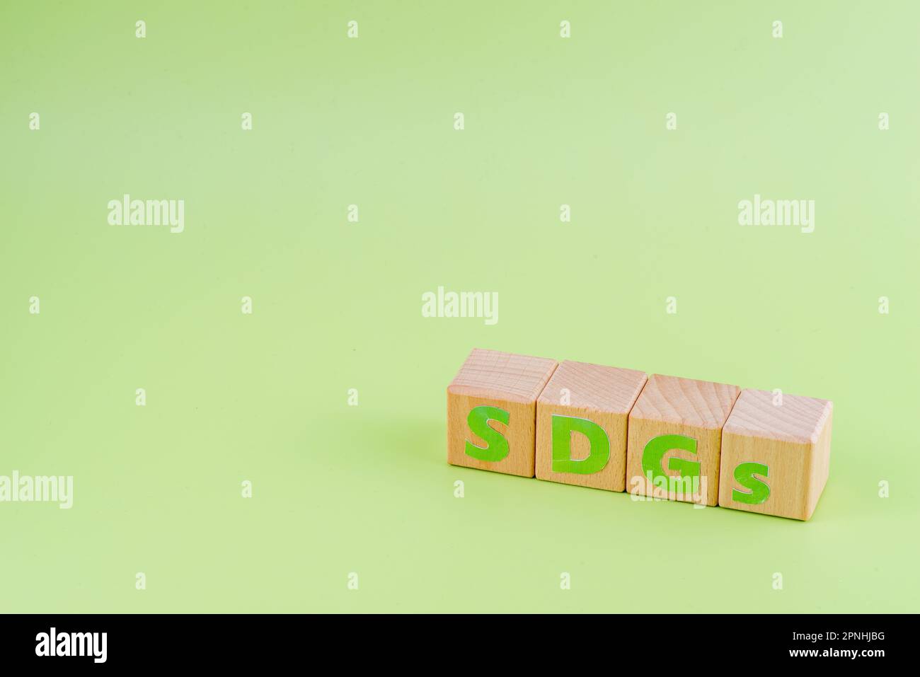 SDGs - sustainable development goals word concept on cubes Stock Photo ...