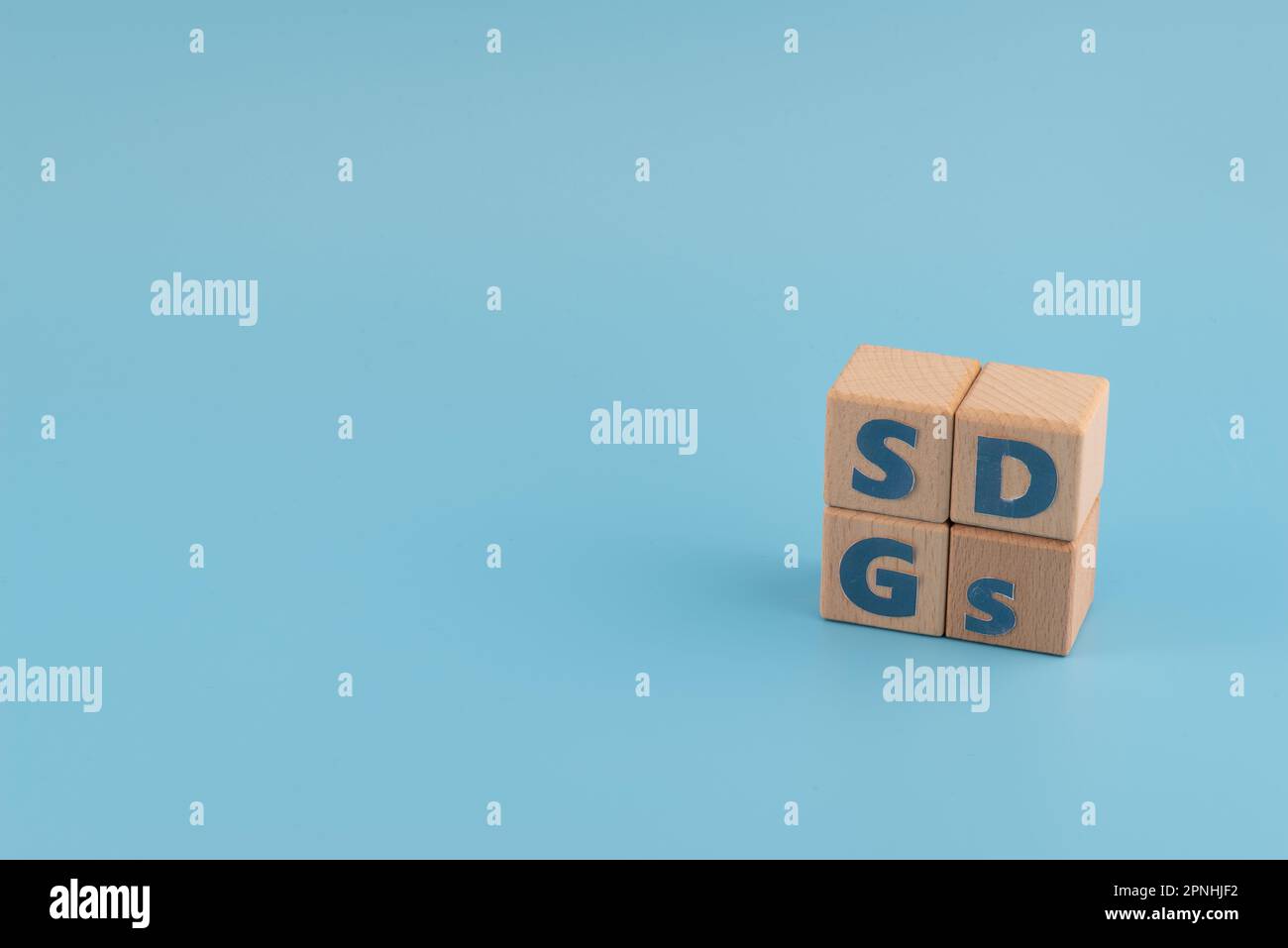 SDGs - sustainable development goals word concept on cubes Stock Photo ...