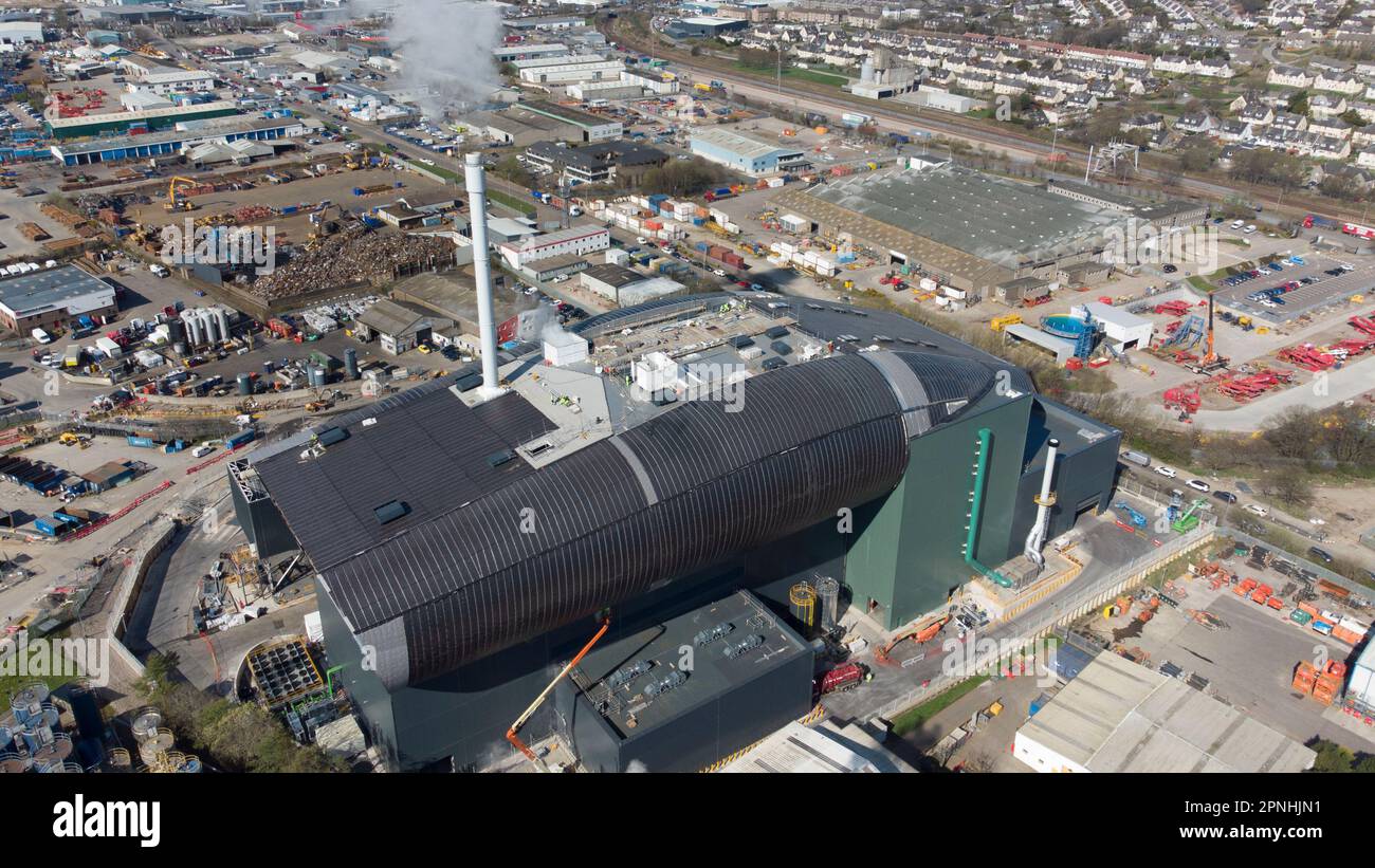 The recently opened rubbish incinerator in Aberdeen Scotland Stock ...