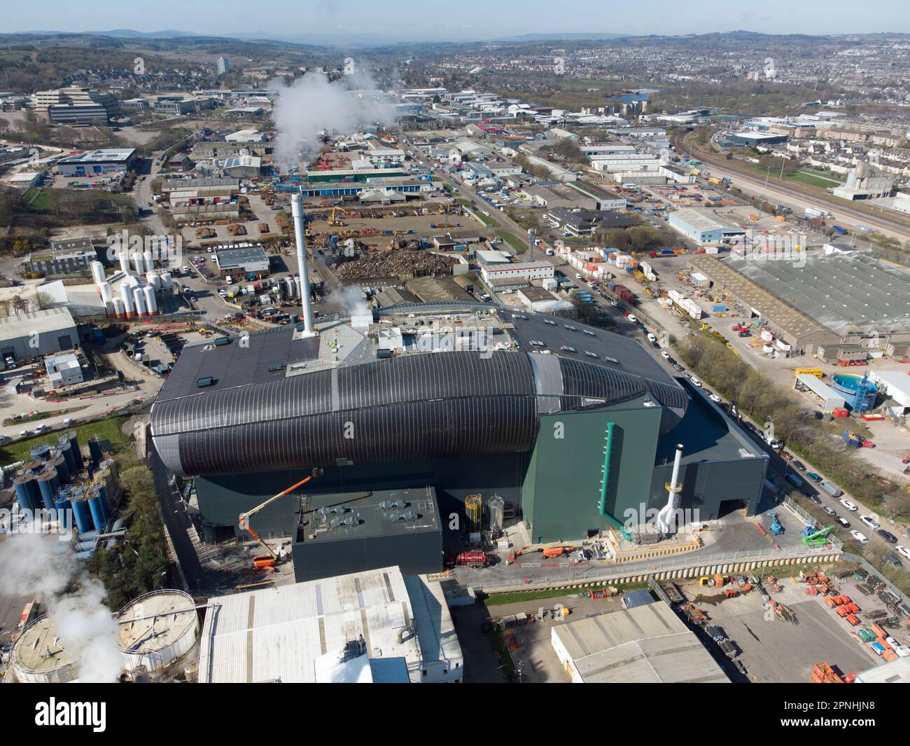The recently opened rubbish incinerator in Aberdeen Scotland Stock ...