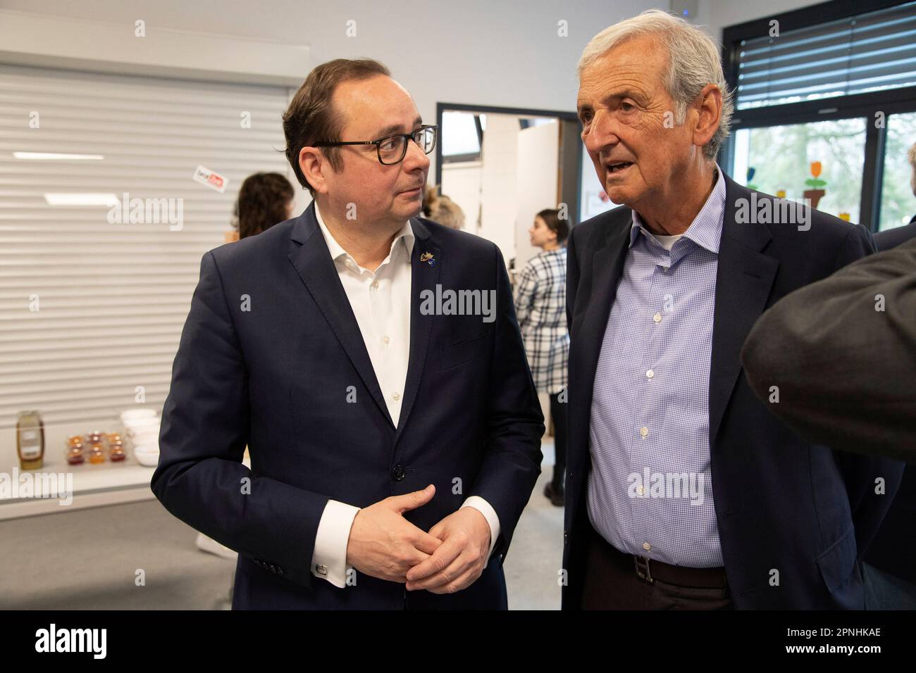 Eat, Deutschland. 19th Apr, 2023. left to right the Mayor of Essen ...
