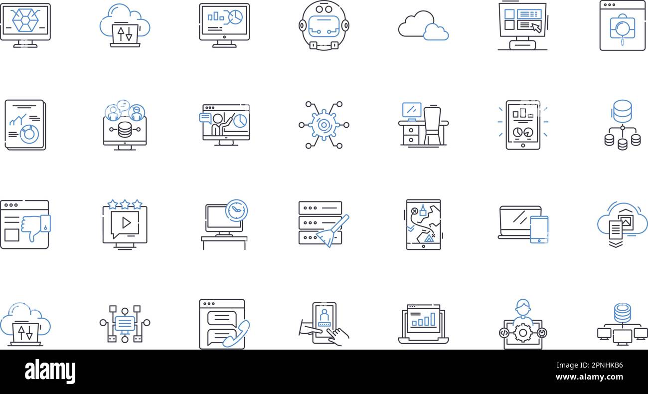 Contraption line icons collection. Machine, Gadget, Invention ... Contraption line icons collection. Machine, Gadget, Invention ...