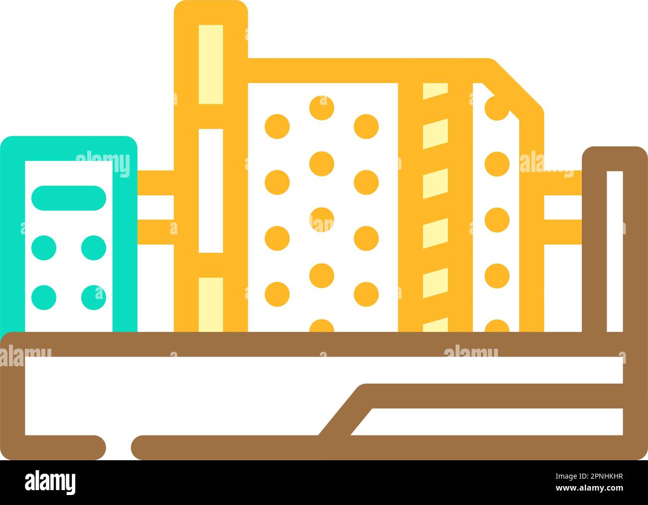 concentrator steel production color icon vector illustration Stock ...