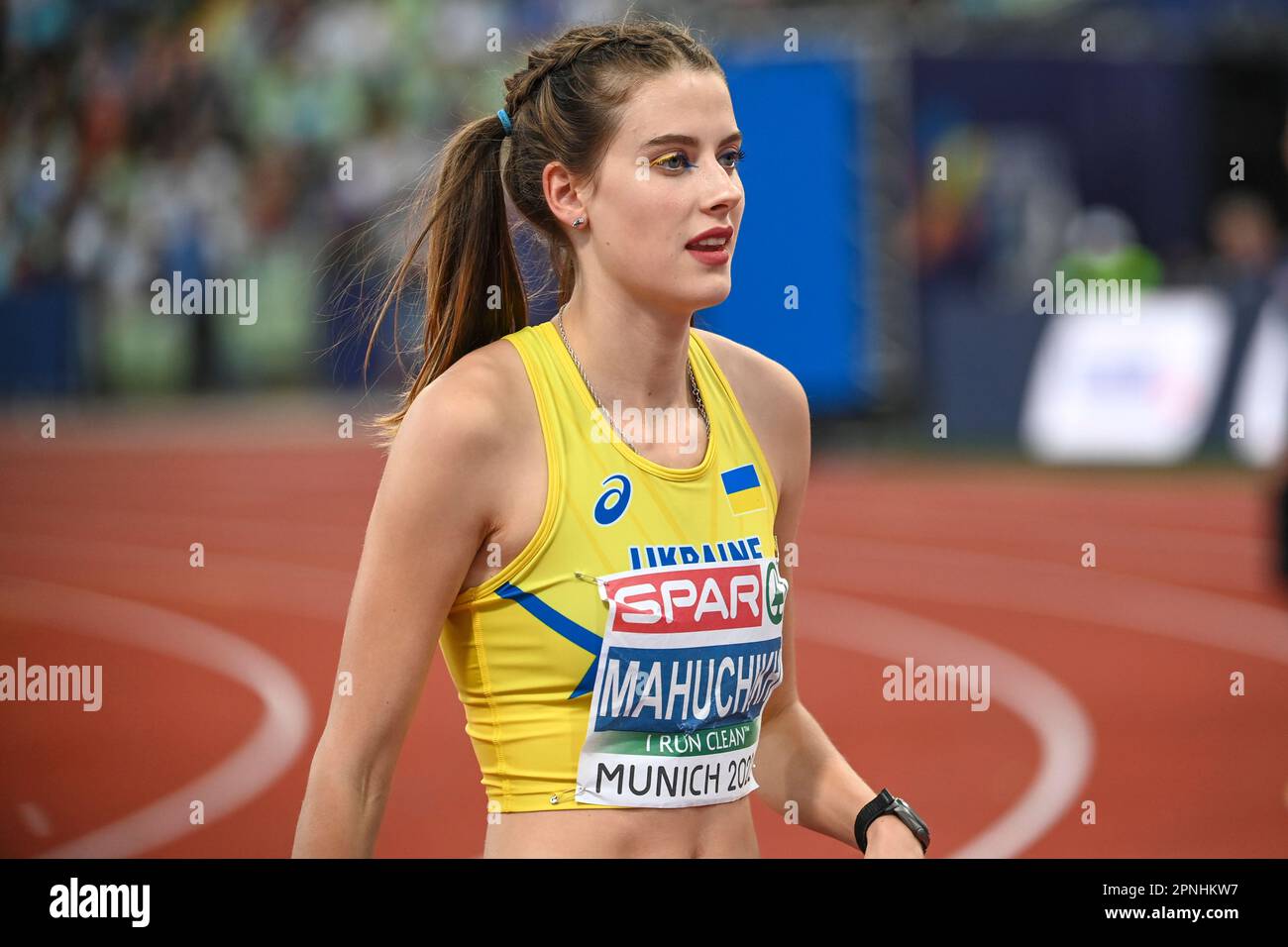 Yaroslava Mahuchikh (Ukraine). High Jump women. European Championships ...