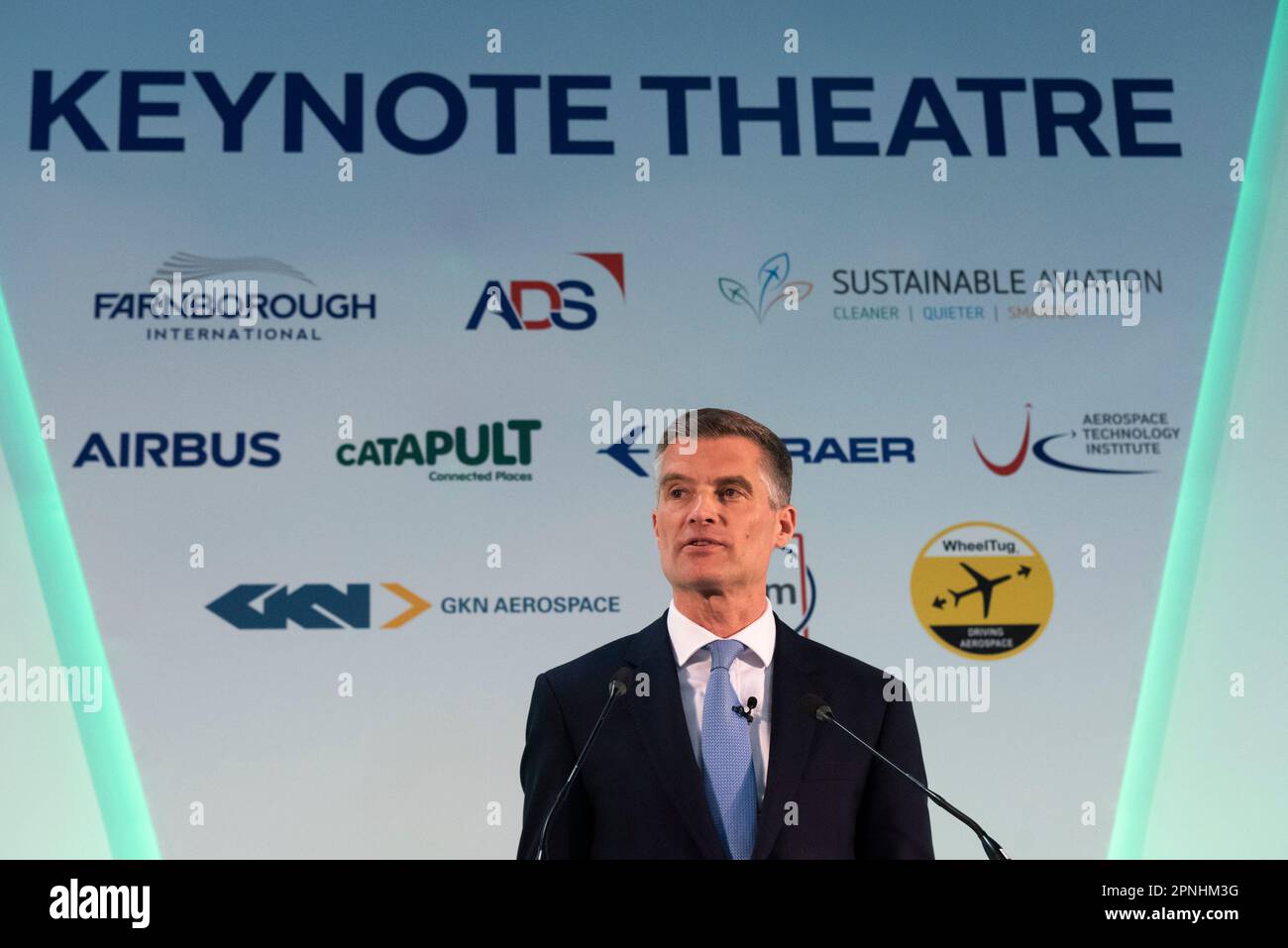 Transport Secretary Mark Harper MP spoke after joining the Jet Zero ...