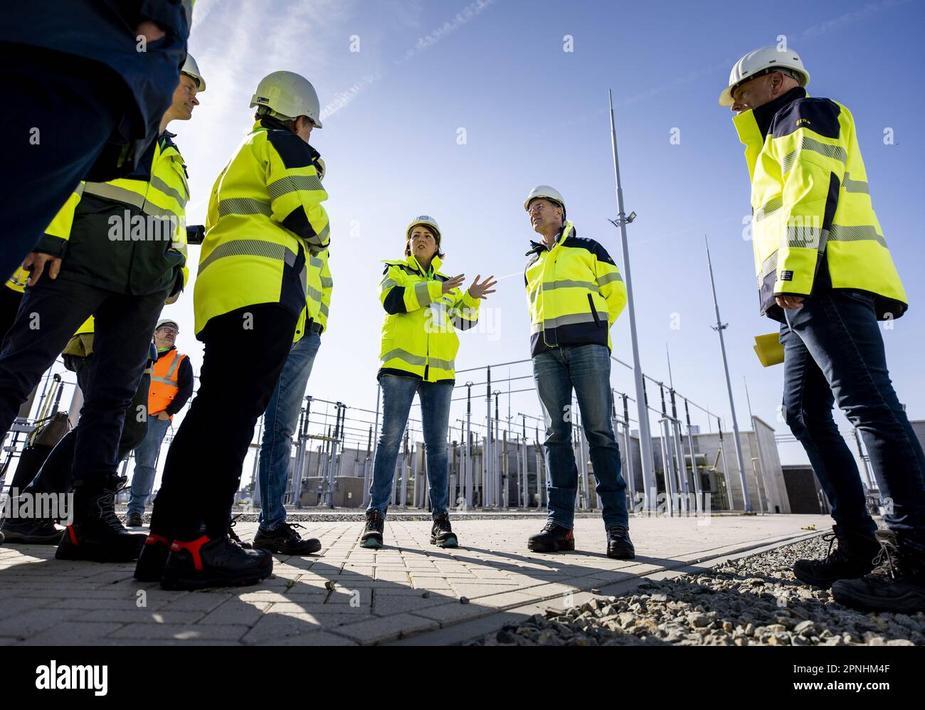 ROTTERDAM - 19/04/2023, ROTTERDAM - Prime Minister Mark Rutte (R) and ...