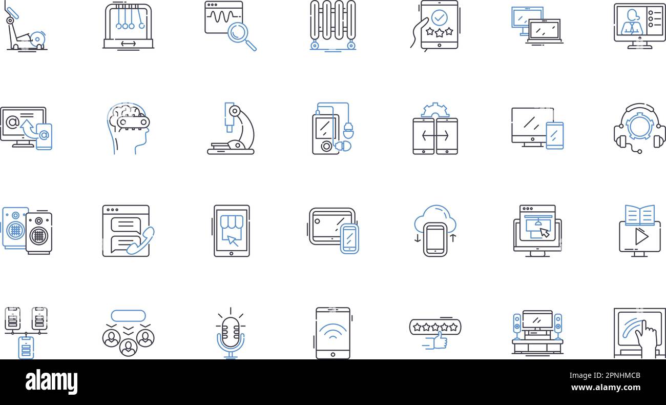 Tools System Line Icons Collection Automation Functionality