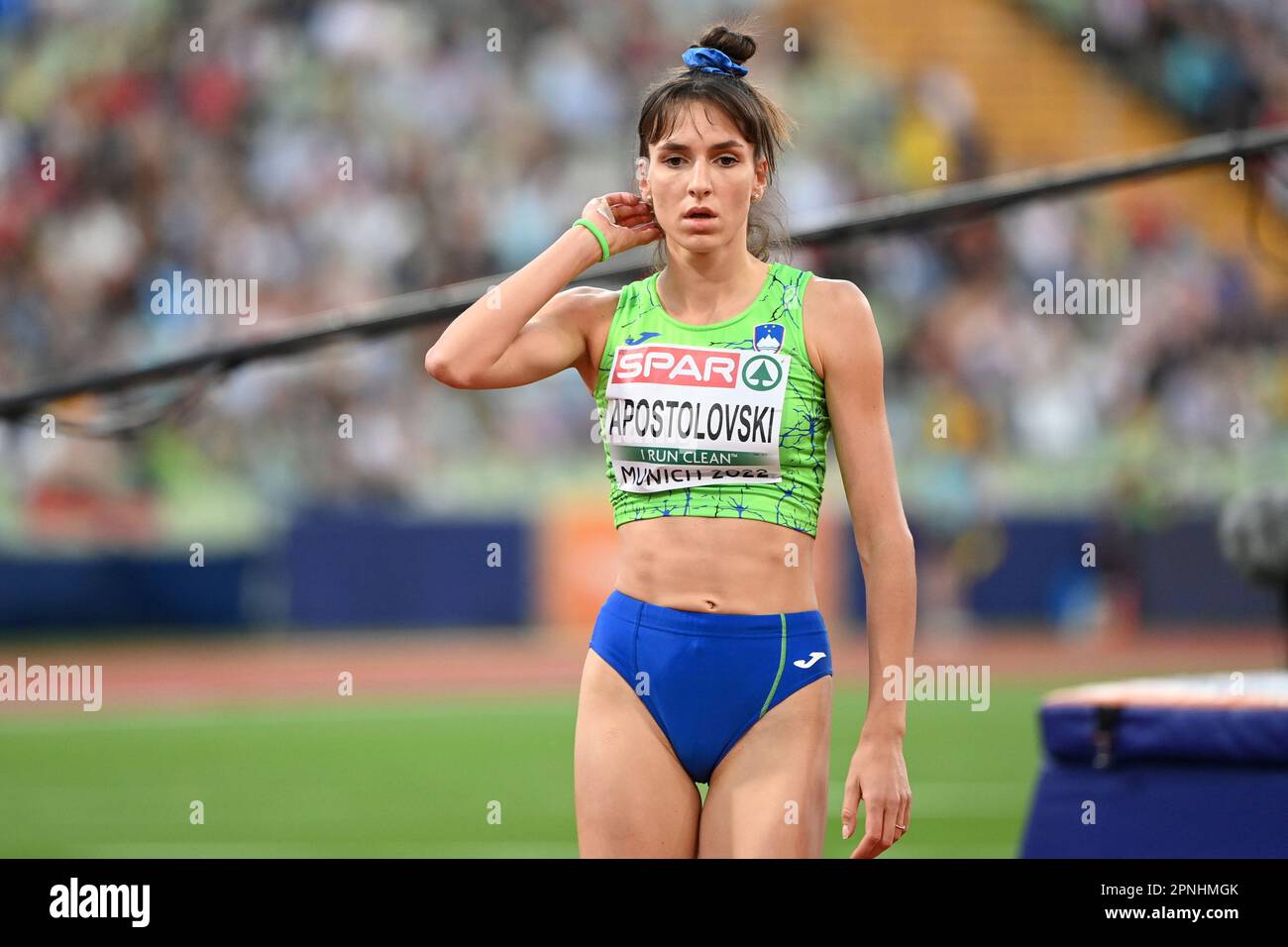 Lia Apostolovski (Slovenia). High Jump women. European Championships ...