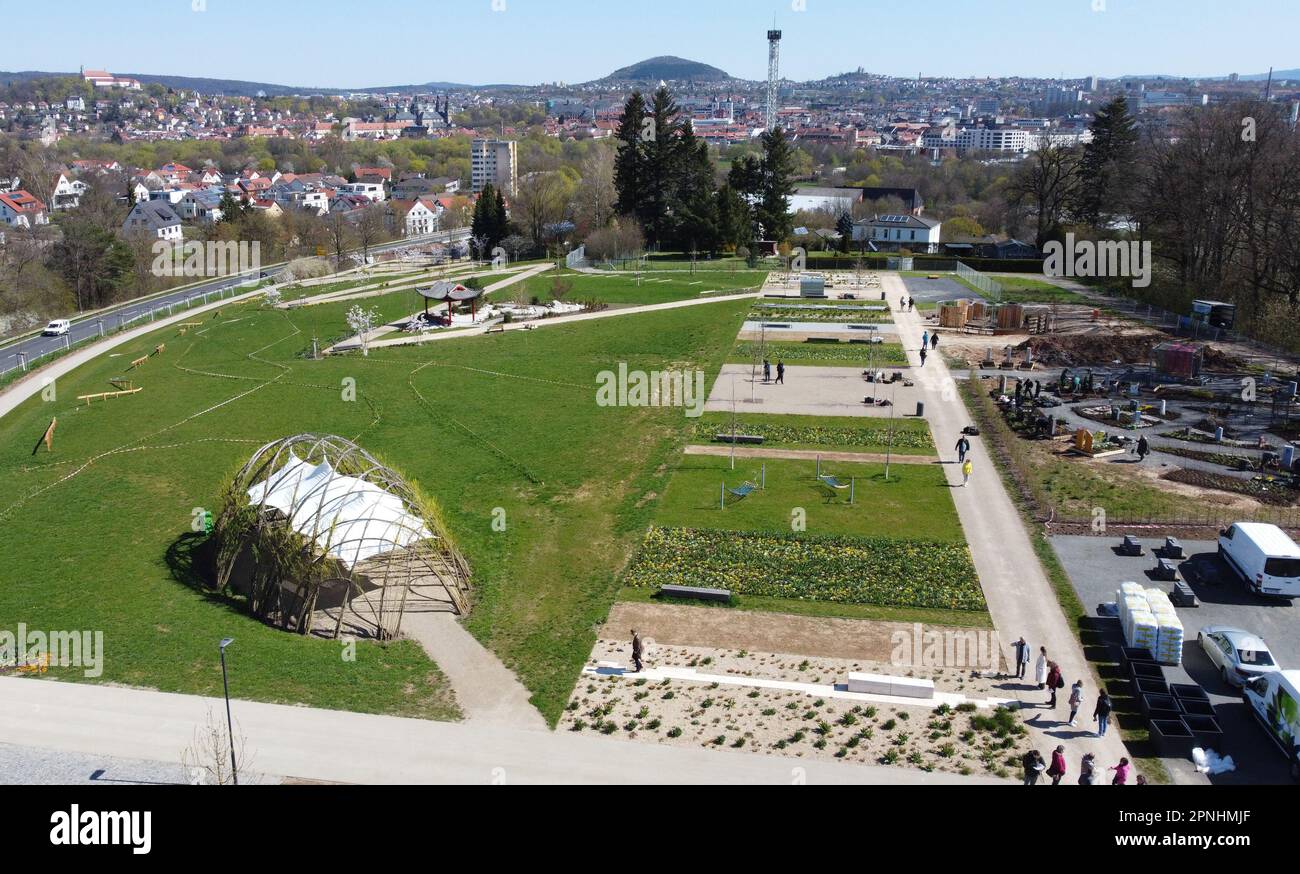Fulda, Germany. 19th Apr, 2023. The grounds of the State Horticultural ...