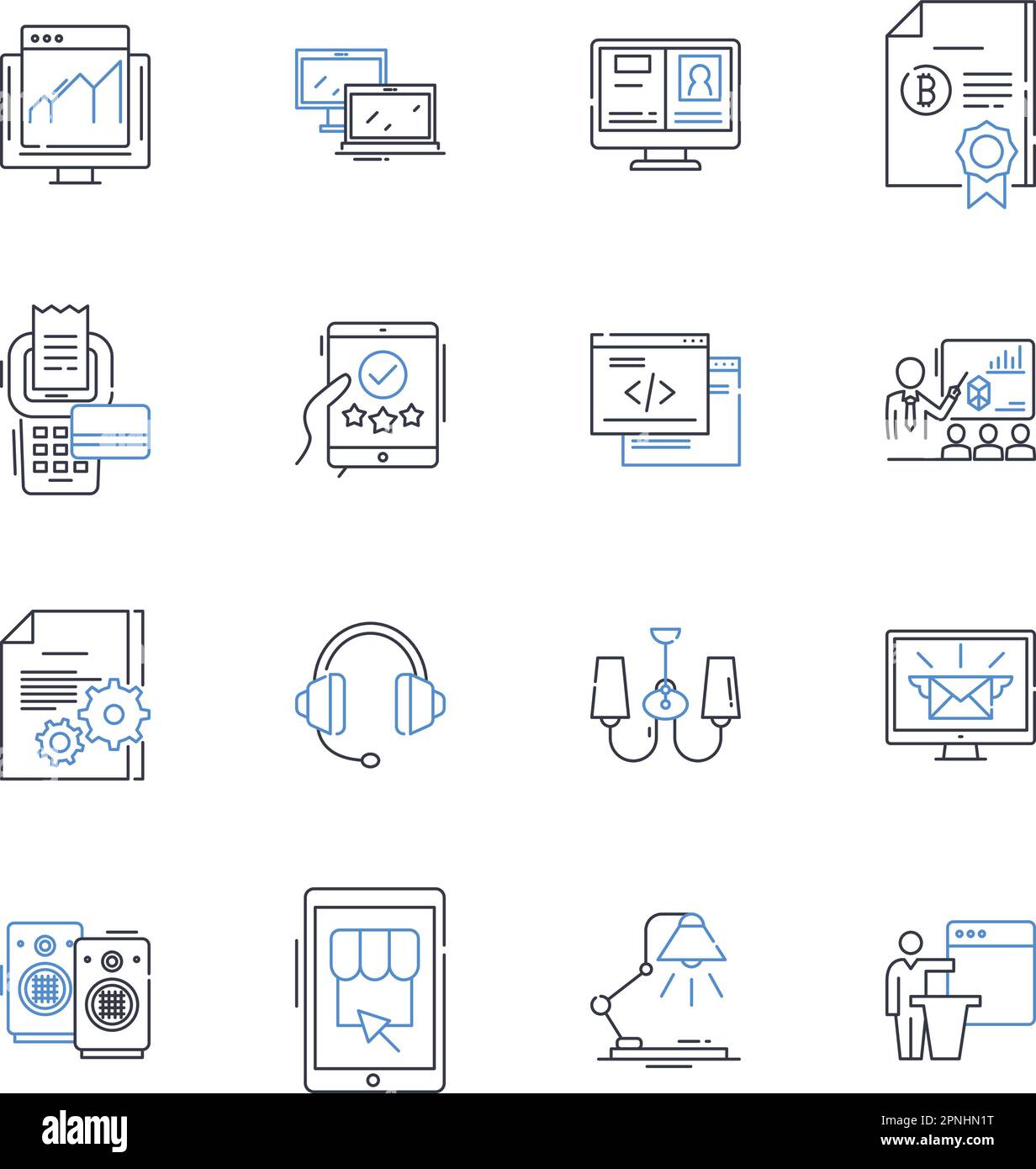 Synthetic line icons collection. Polymer, Man-made, Artificial ...