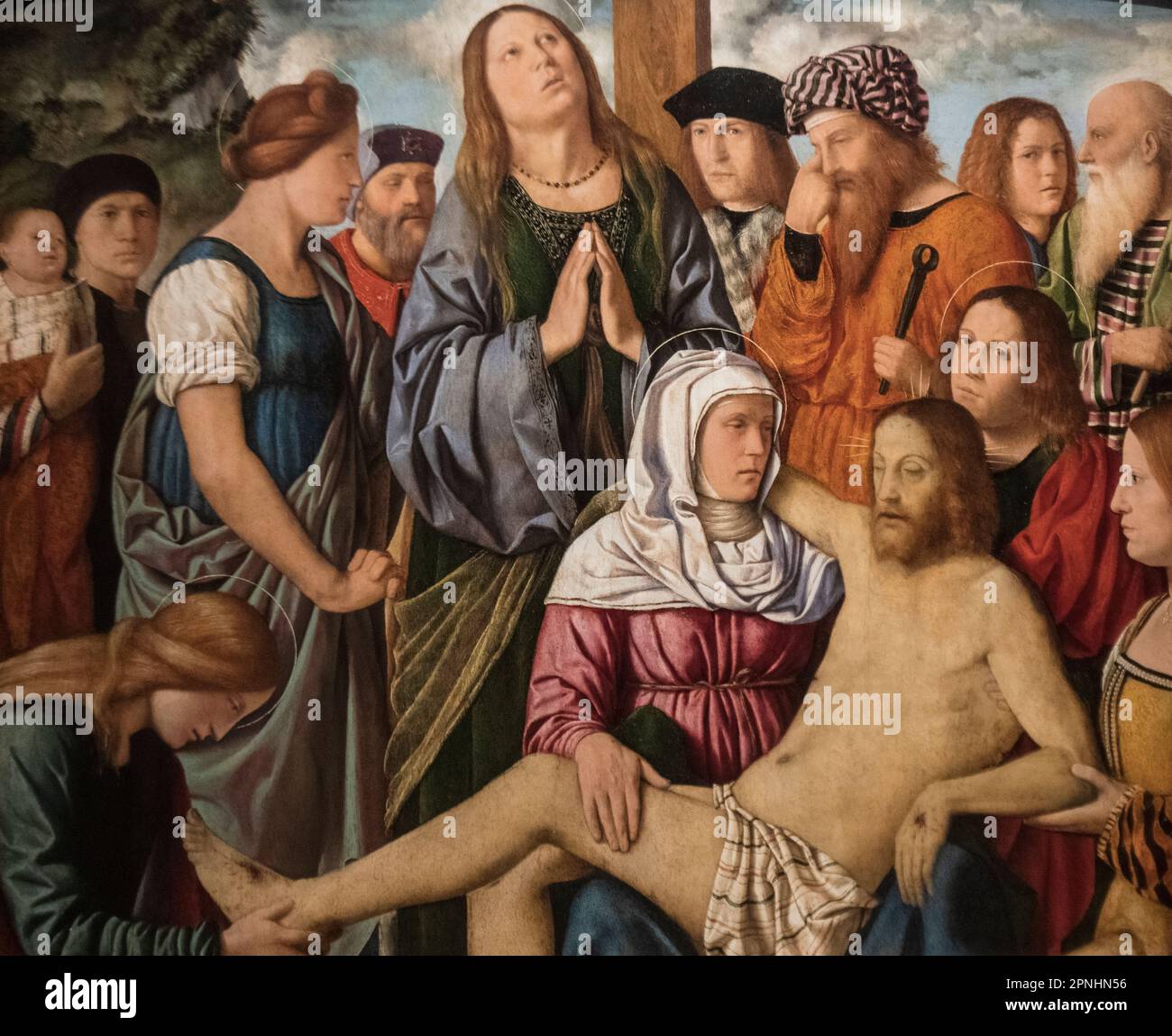 Bernardino Luini: "The Lamentation over the Dead Christ" (1507 Stock ...