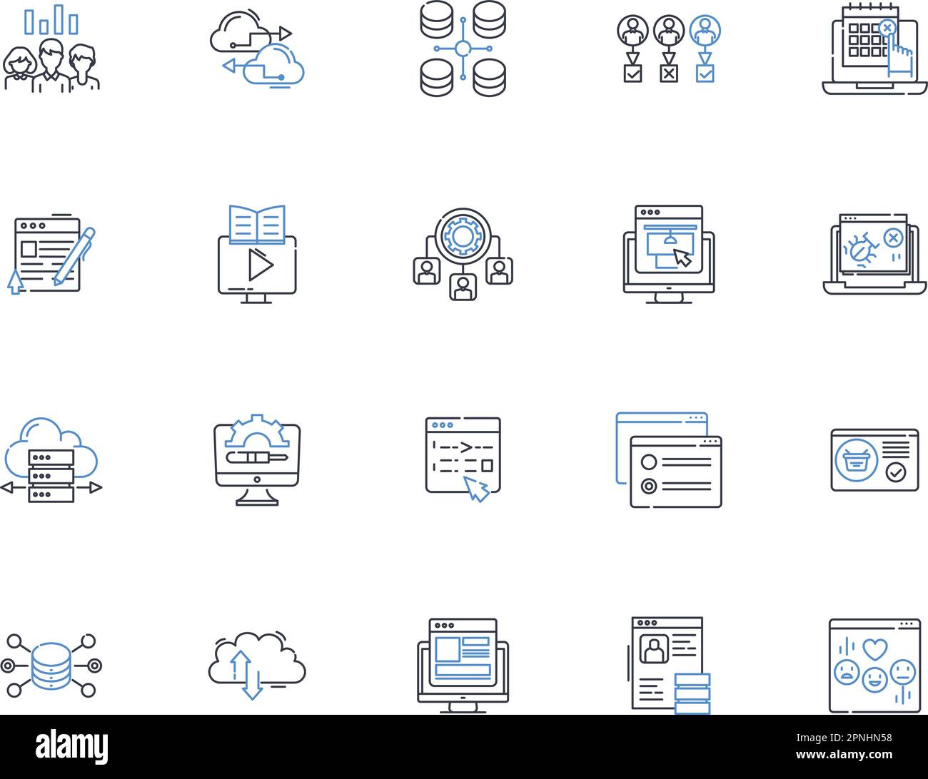 Customer experience line icons collection. Satisfaction, Loyalty ...