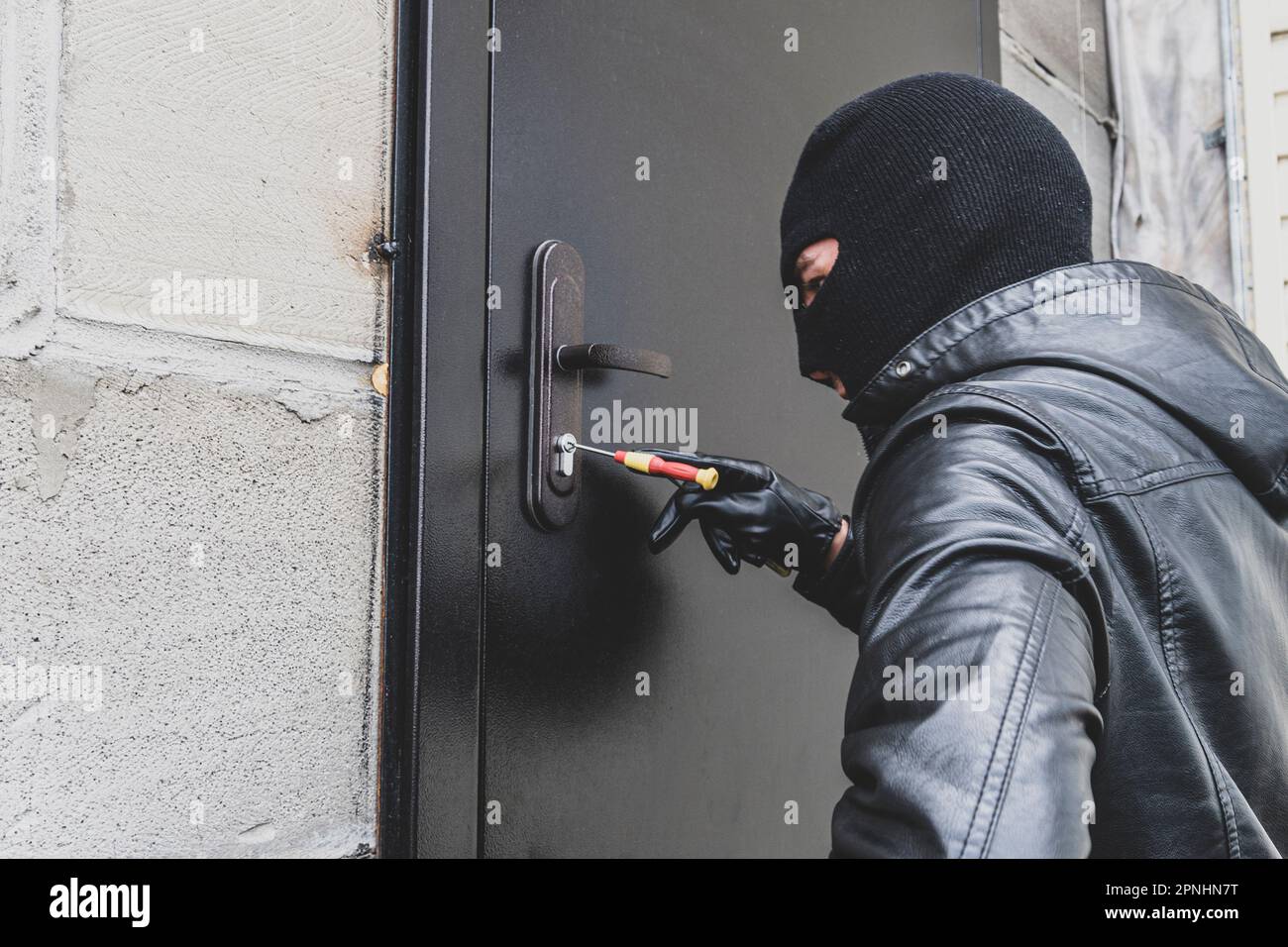 Black iron hand on door hi-res stock photography and images - Alamy