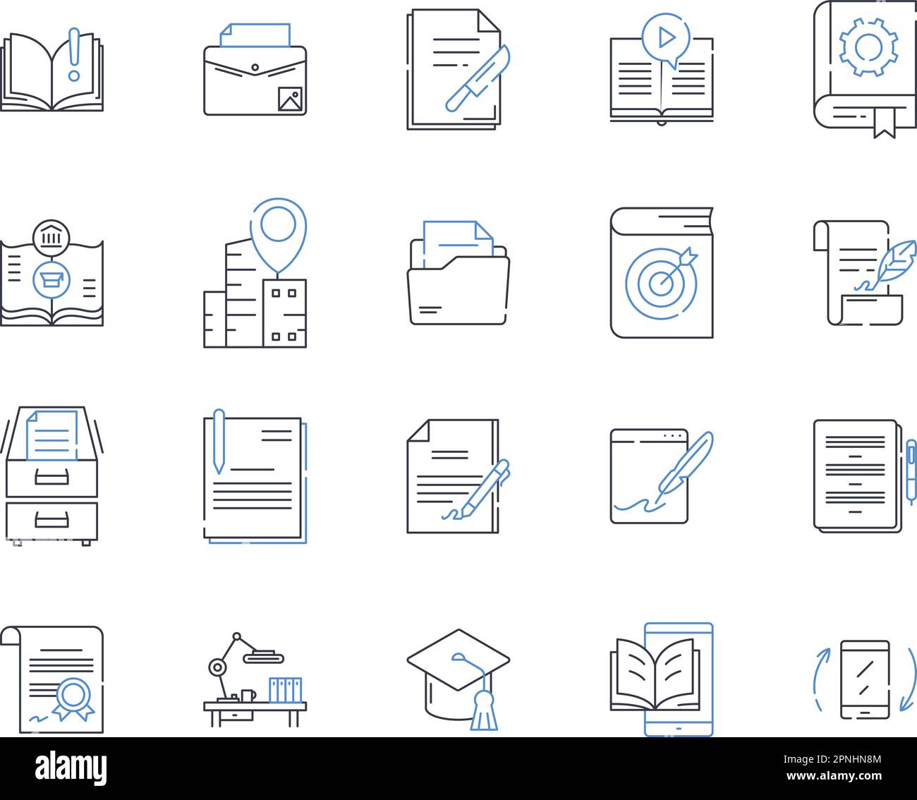 Streaming school line icons collection. Online, Virtual, Remote ...