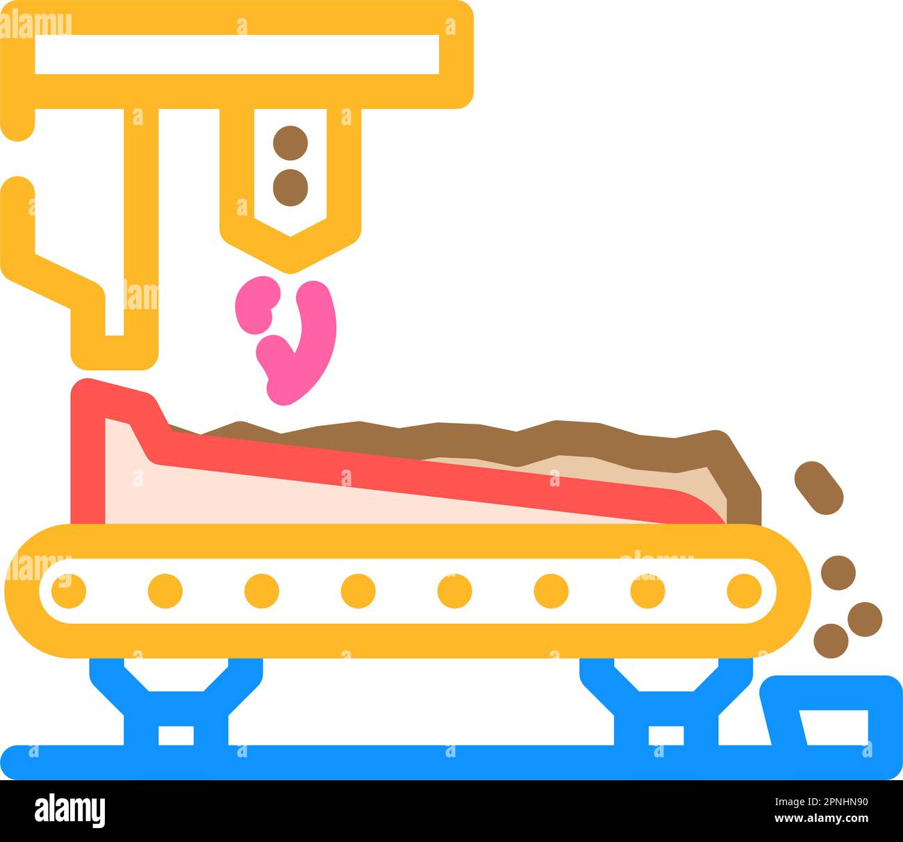 sinter plant steel production color icon vector illustration Stock ...
