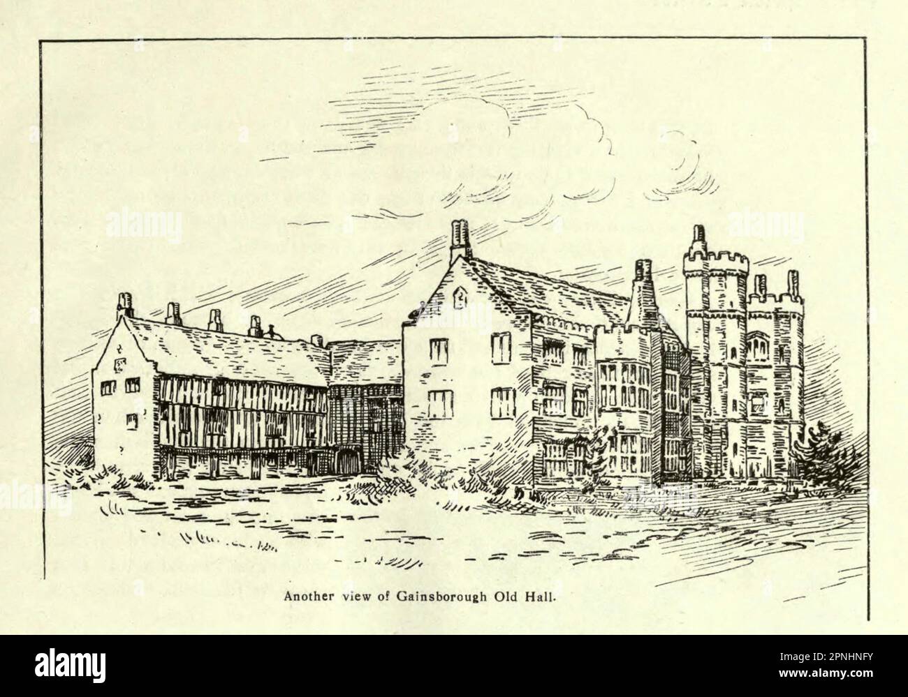 The Old Hall, Gainsborough. from the book ' Homes and haunts of the ...
