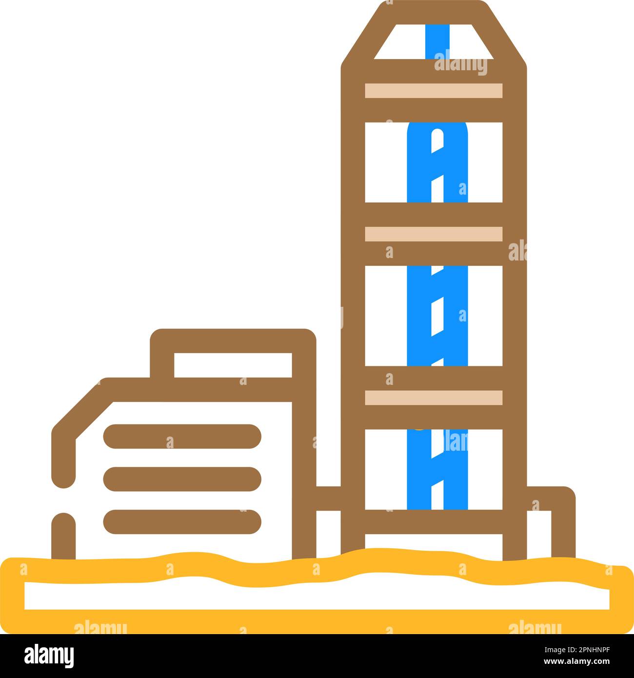 core drilling steel production color icon vector illustration Stock ...