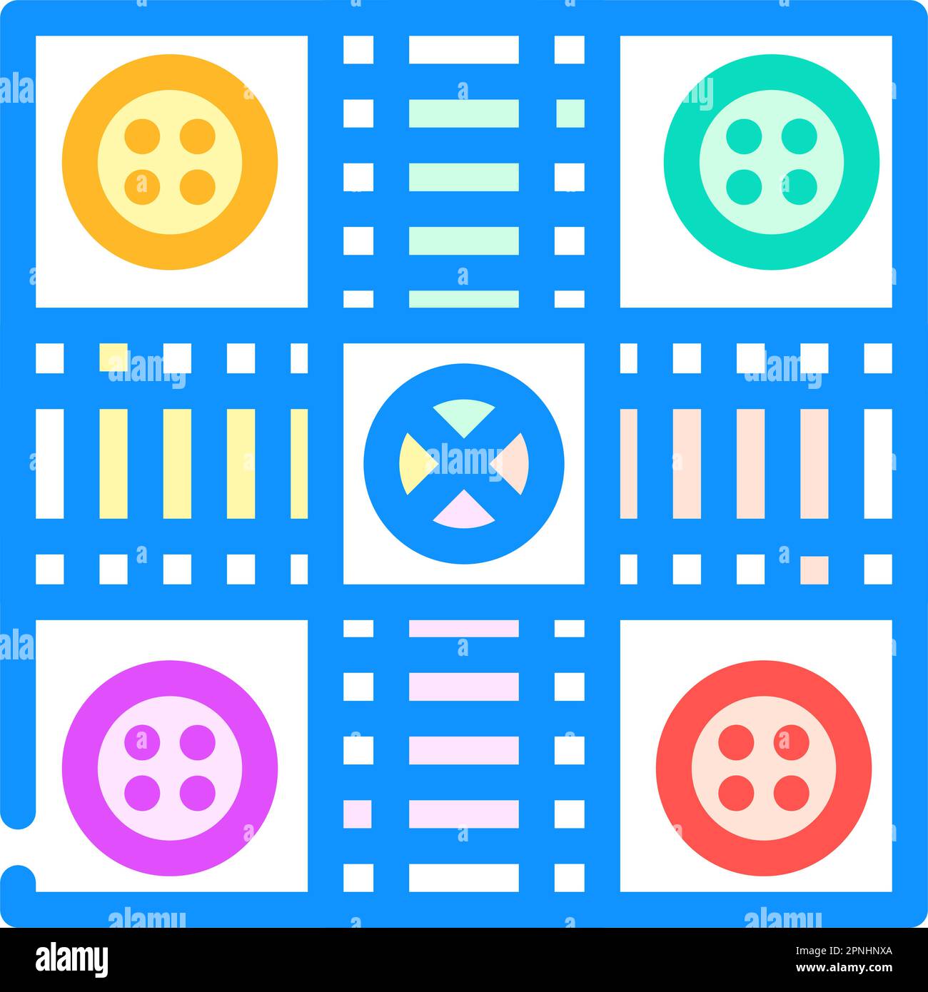 ludo board board table color icon vector illustration Stock Vector ...