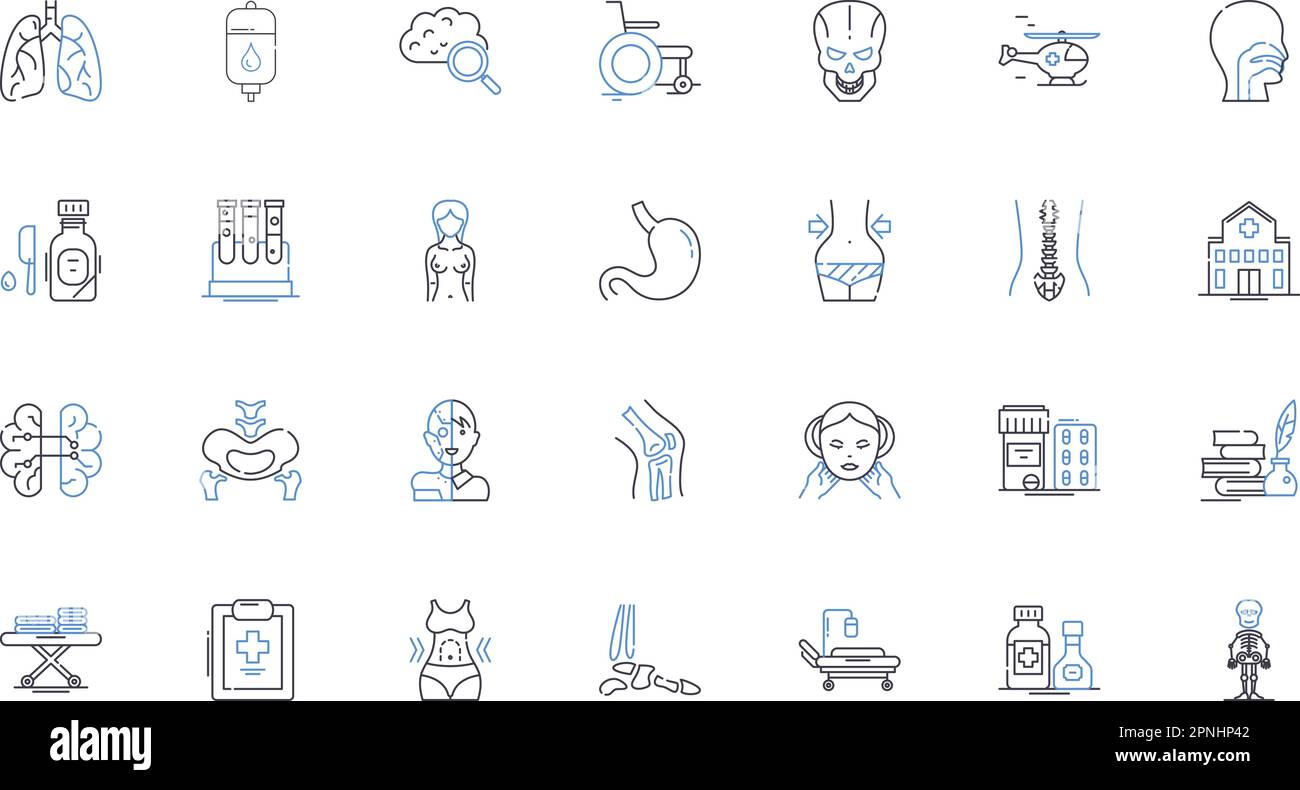 Healthcare management line icons collection. Accessibility ... Healthcare management line icons collection. Accessibility ...