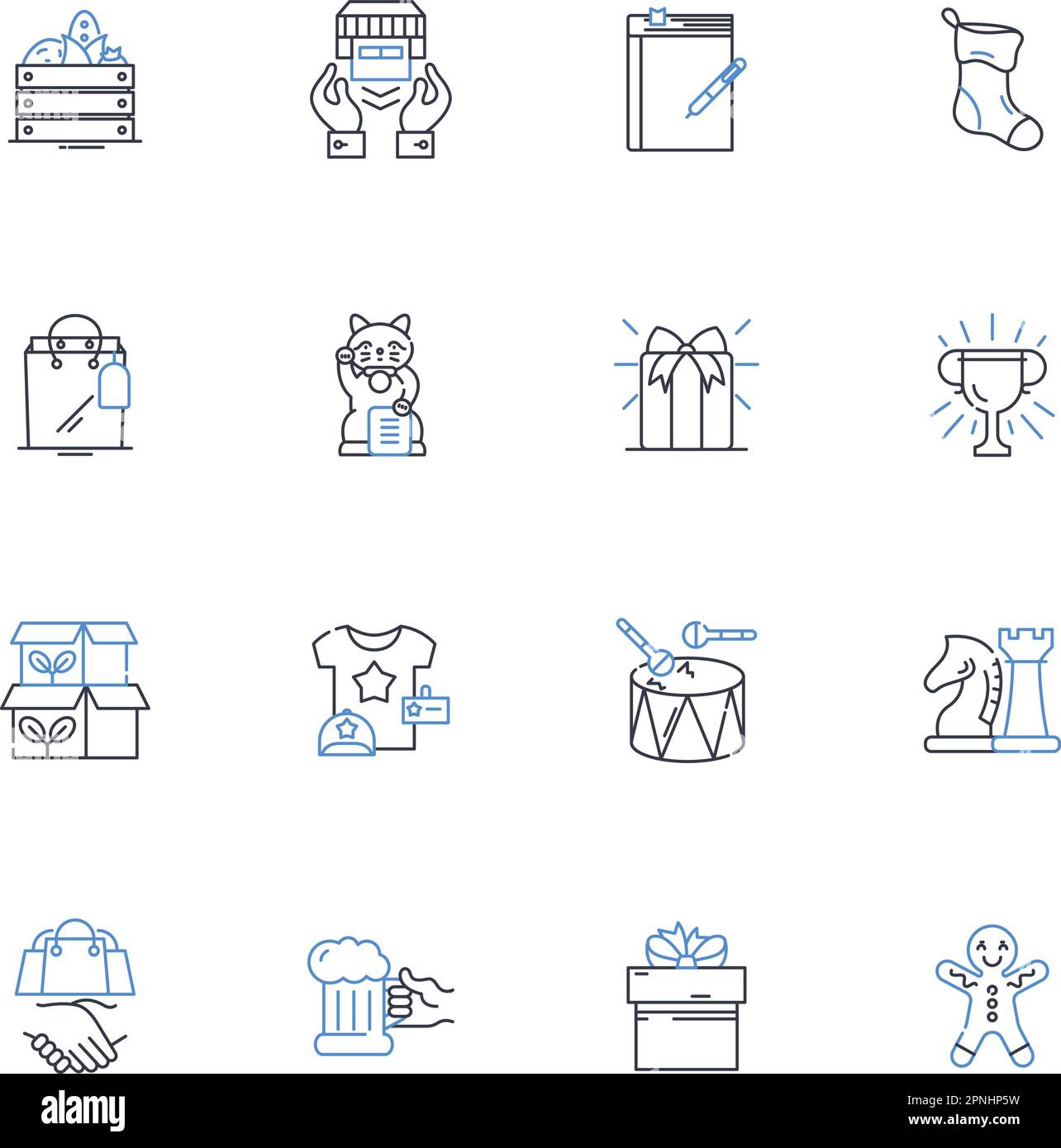 One-of-a-kind establishment line icons collection. Unique, Original ...