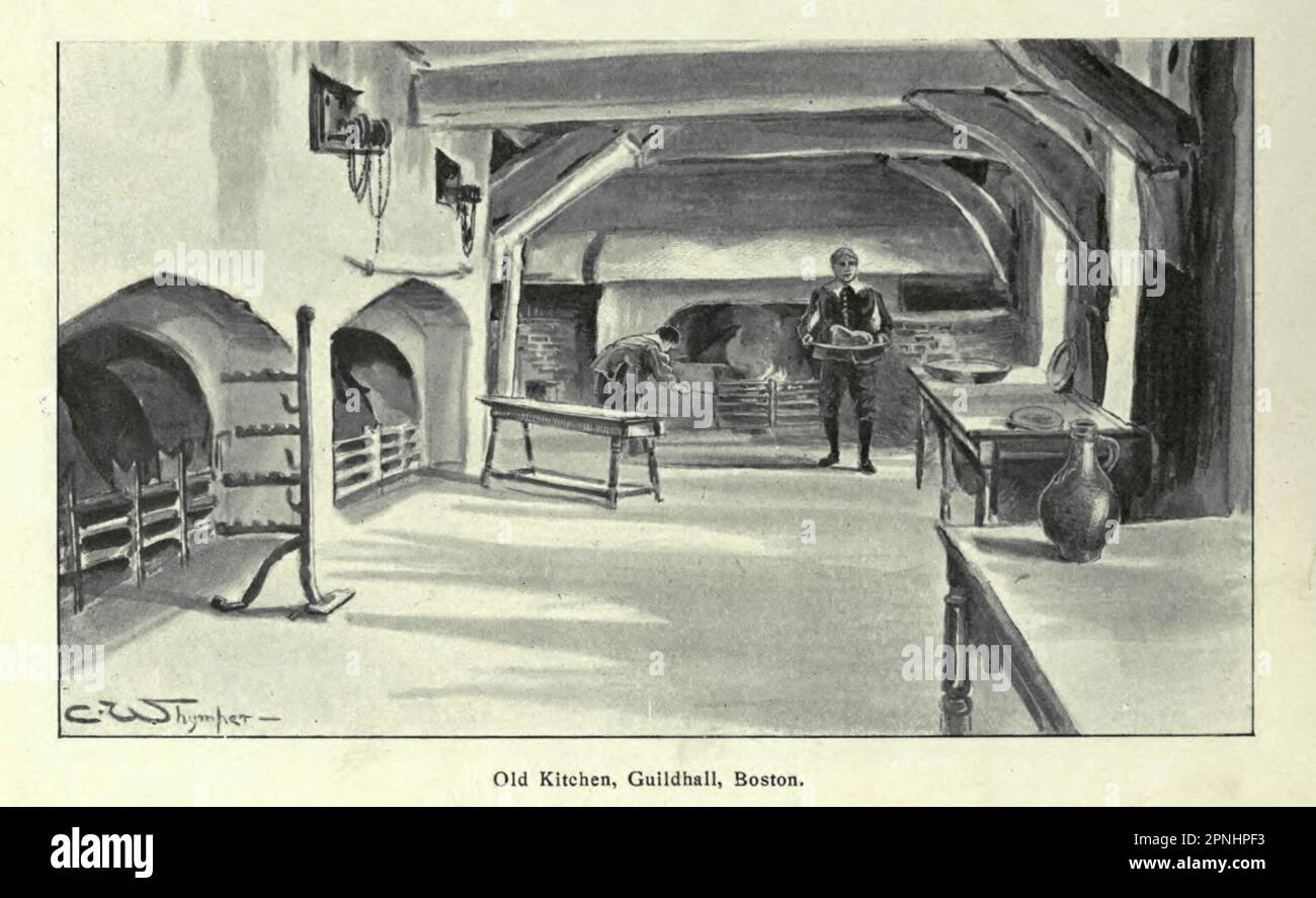 The Kitchen, Guildhall, Boston Lincolnshire; England from the book ...