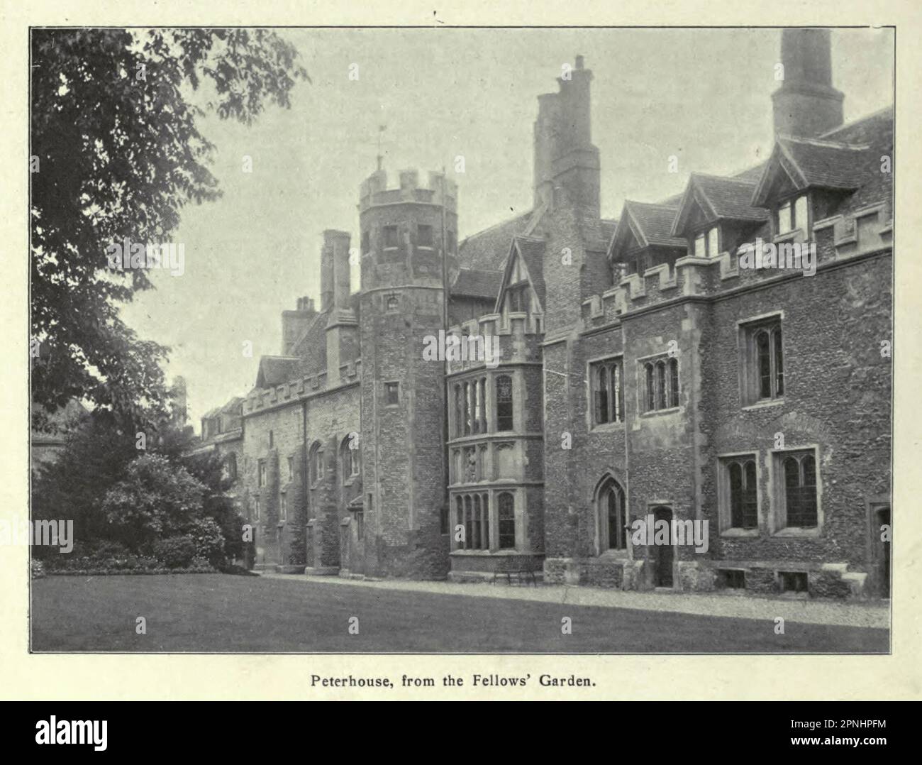 Peterhouse, from the Fellows' Garden from the book ' Homes and haunts ...