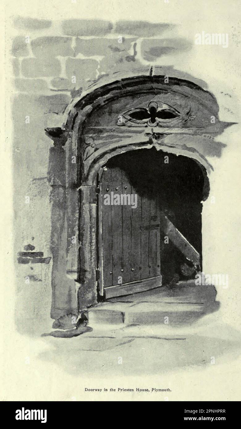 Doorway in the Priesten House, Plymouth from the book ' Homes and ...