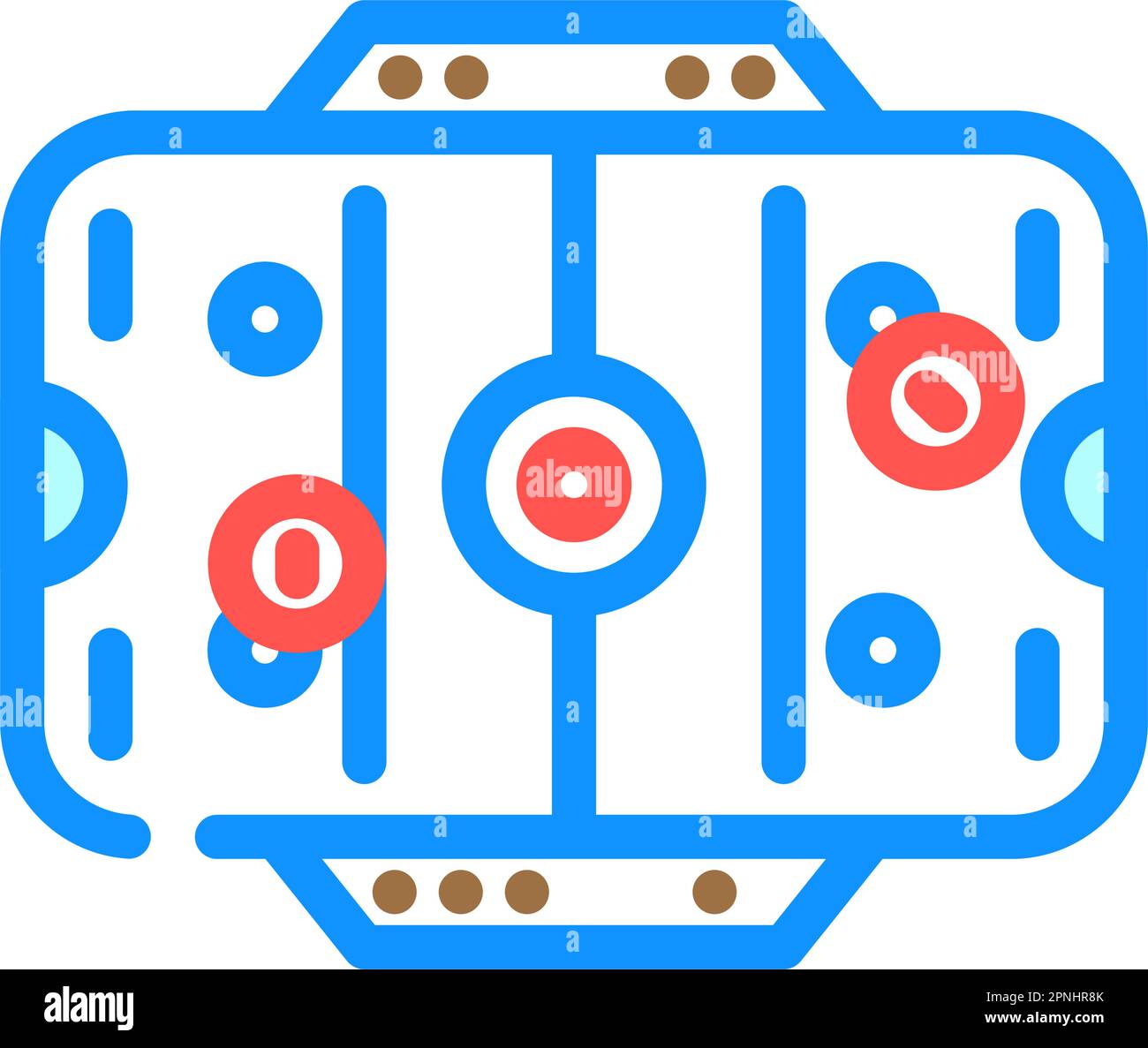 table hockey board color icon vector illustration Stock Vector Image ...