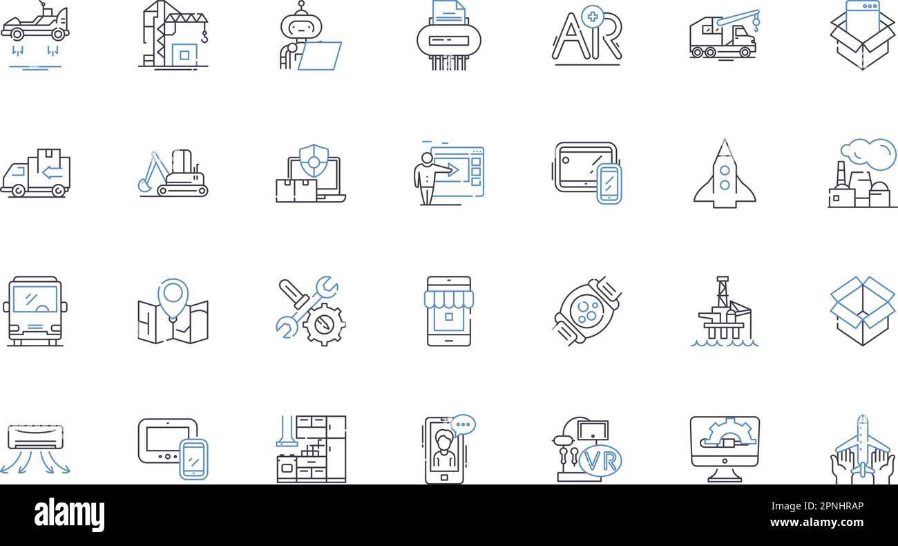 Instruments line icons collection. Guitar, Piano, Saxoph, Trumpet ...