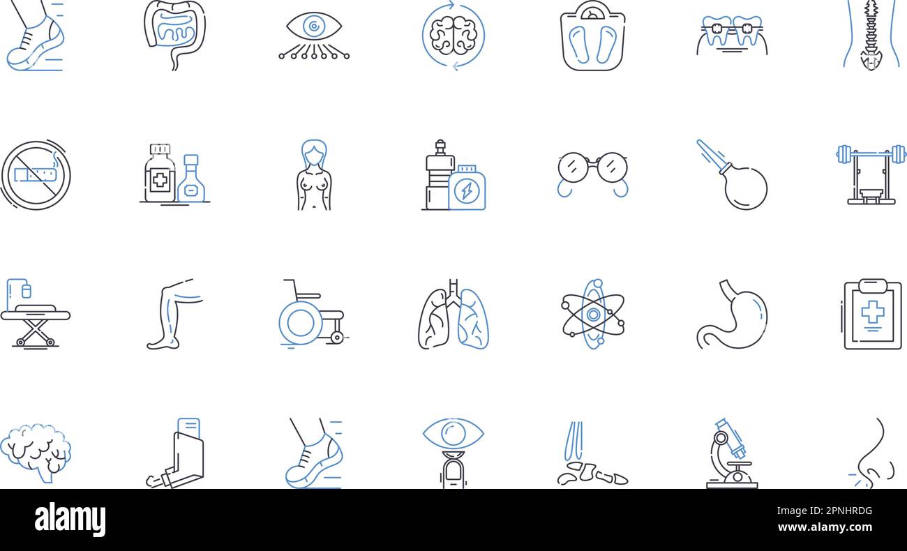 Infirmary line icons collection. Healing, Medicine, Patients, Recovery ...