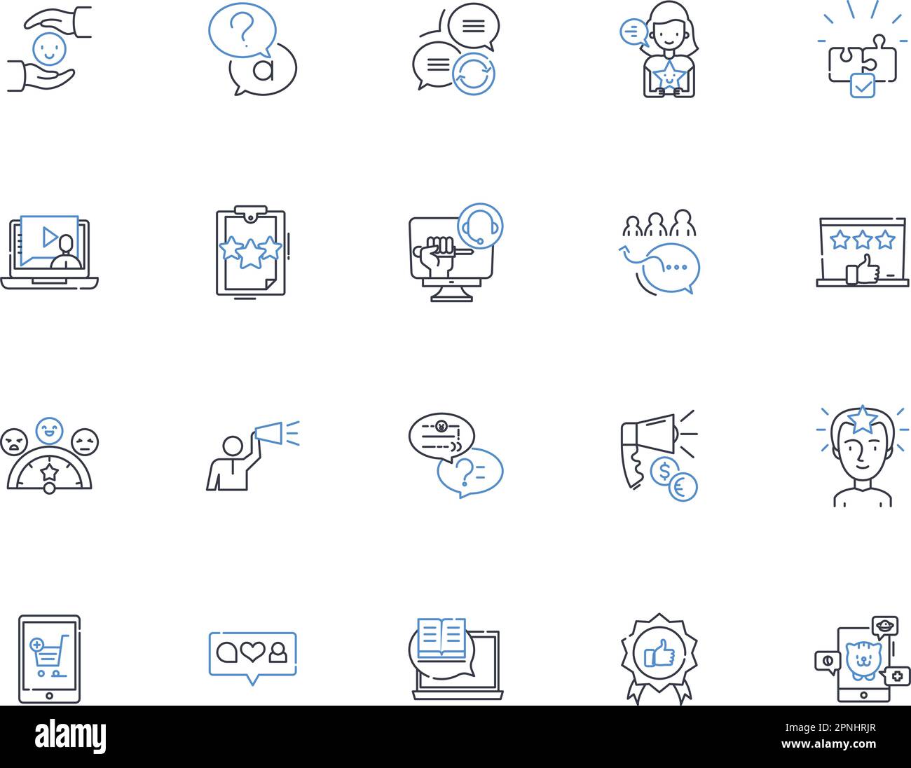Appraisals Line Icons Collection Assessment Valuation Estimation Evaluation Gauging Rating