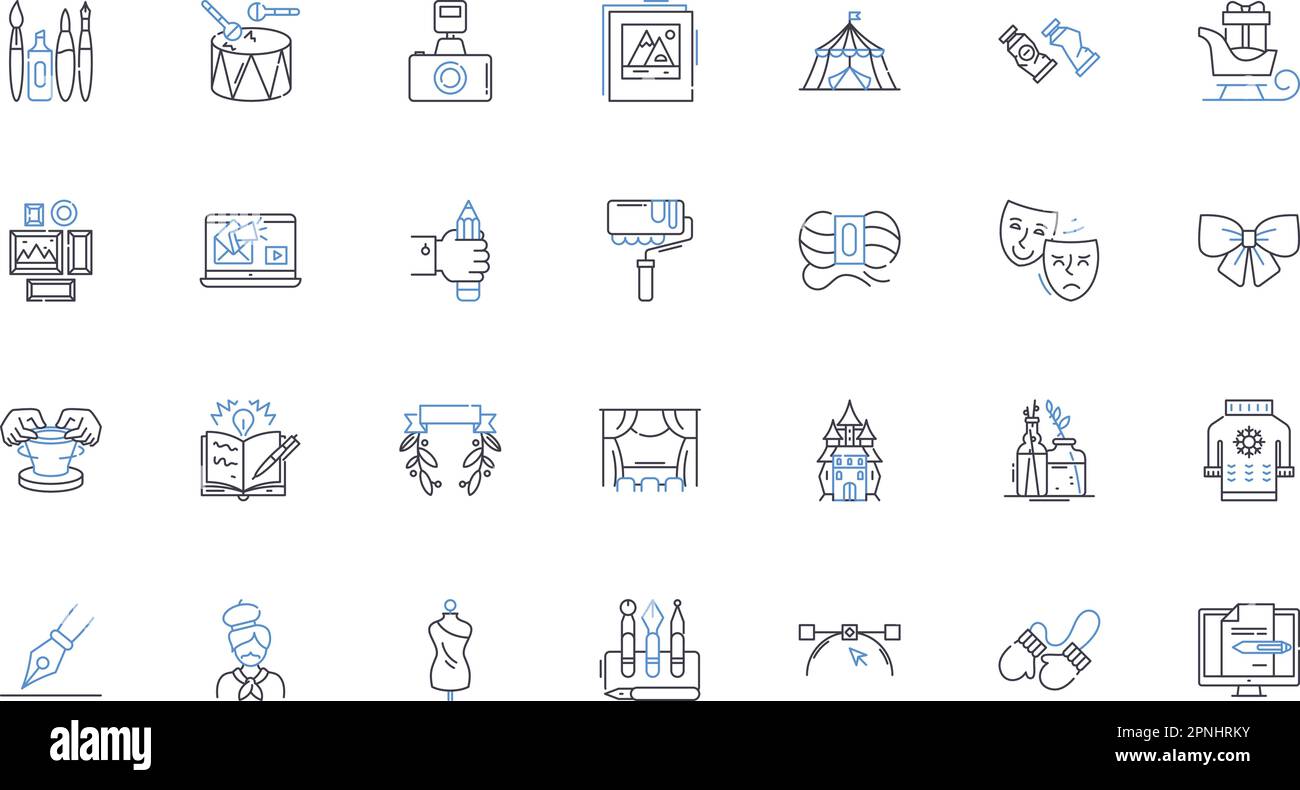 Originality line icons collection. Creativity, Innovation, Uniqueness ...