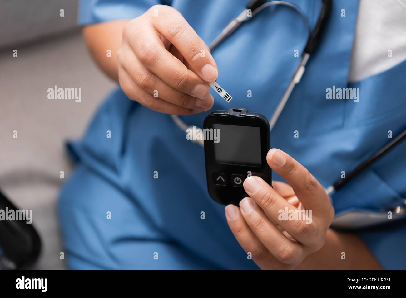 At home glucometer hi-res stock photography and images - Alamy