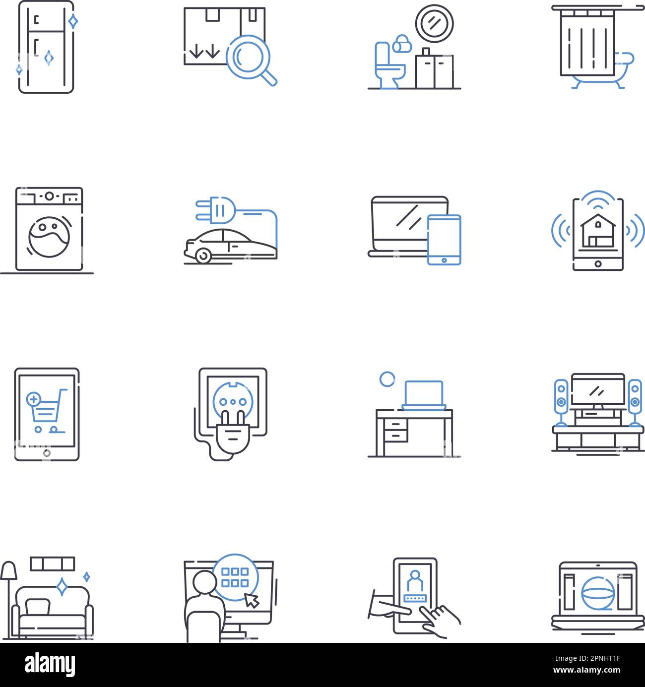 Stylish architectural icons Cut Out Stock Images & Pictures - Alamy