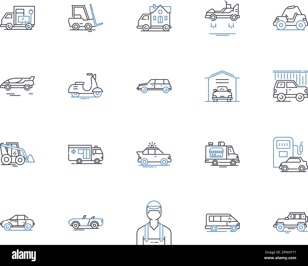 Carriage line icons collection. Mobility, Travel, Horse-drawn, Ride ...