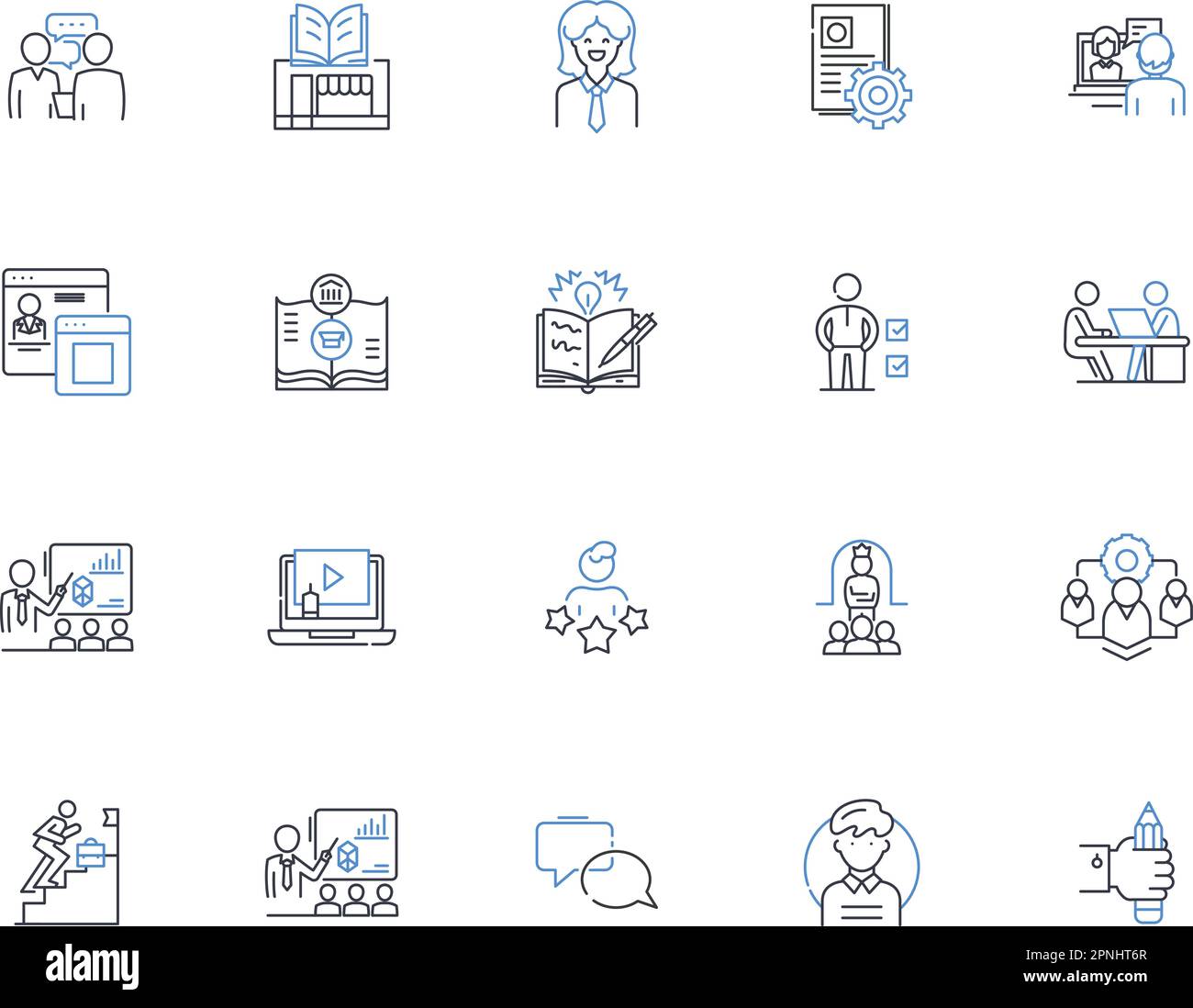 Supporter line icons collection. Advocate, Ally, Assistant, Backer ...