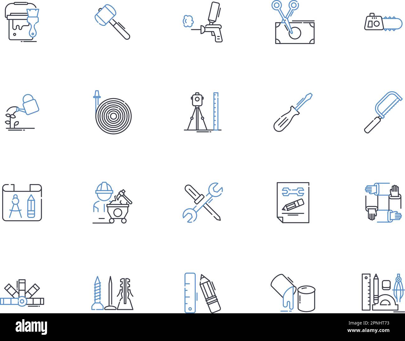 Cybersecurity Measures Line Icons Collection Encryption Firewall Vpn