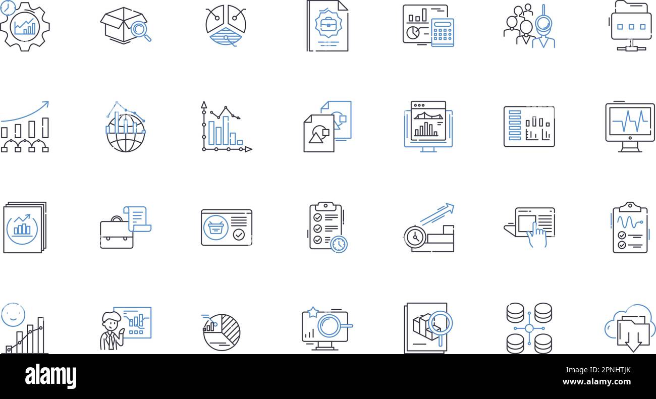 Insights line icons collection. perspective, understanding, knowledge ...