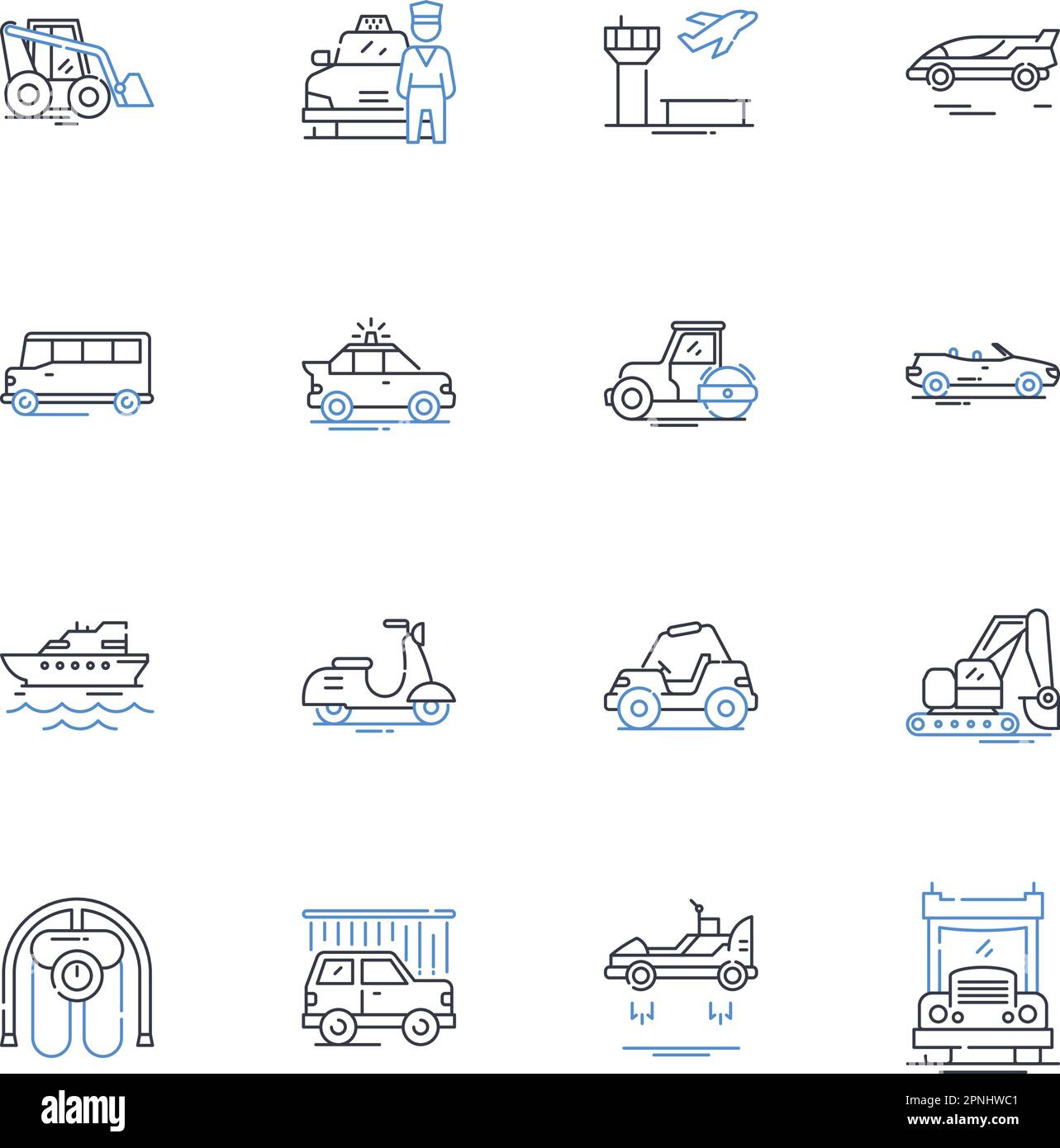 Helicopter and airlift line icons collection. Chopper , Lift , Hover ...