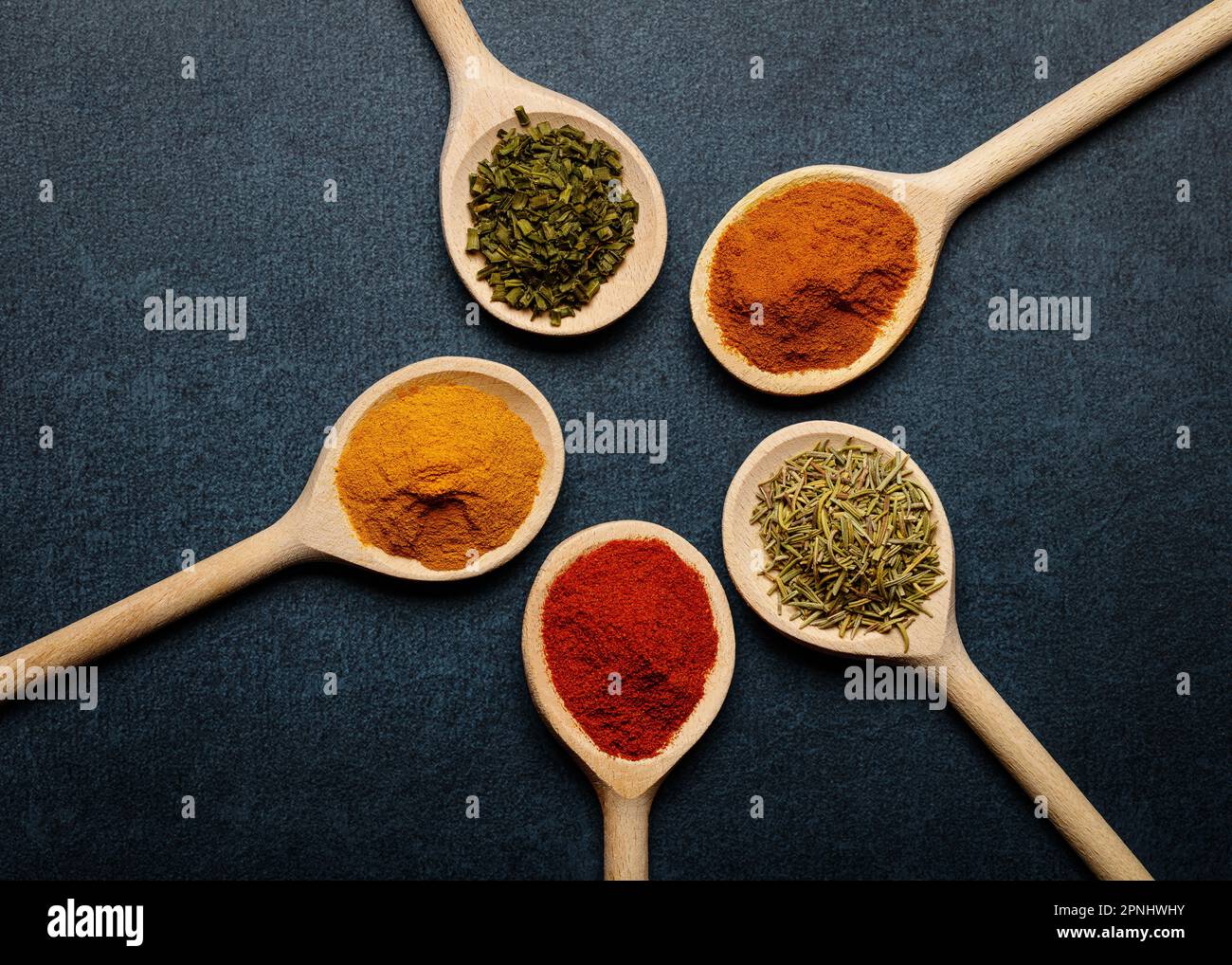 Wooden spoon nutmeg powder hi-res stock photography and images - Alamy
