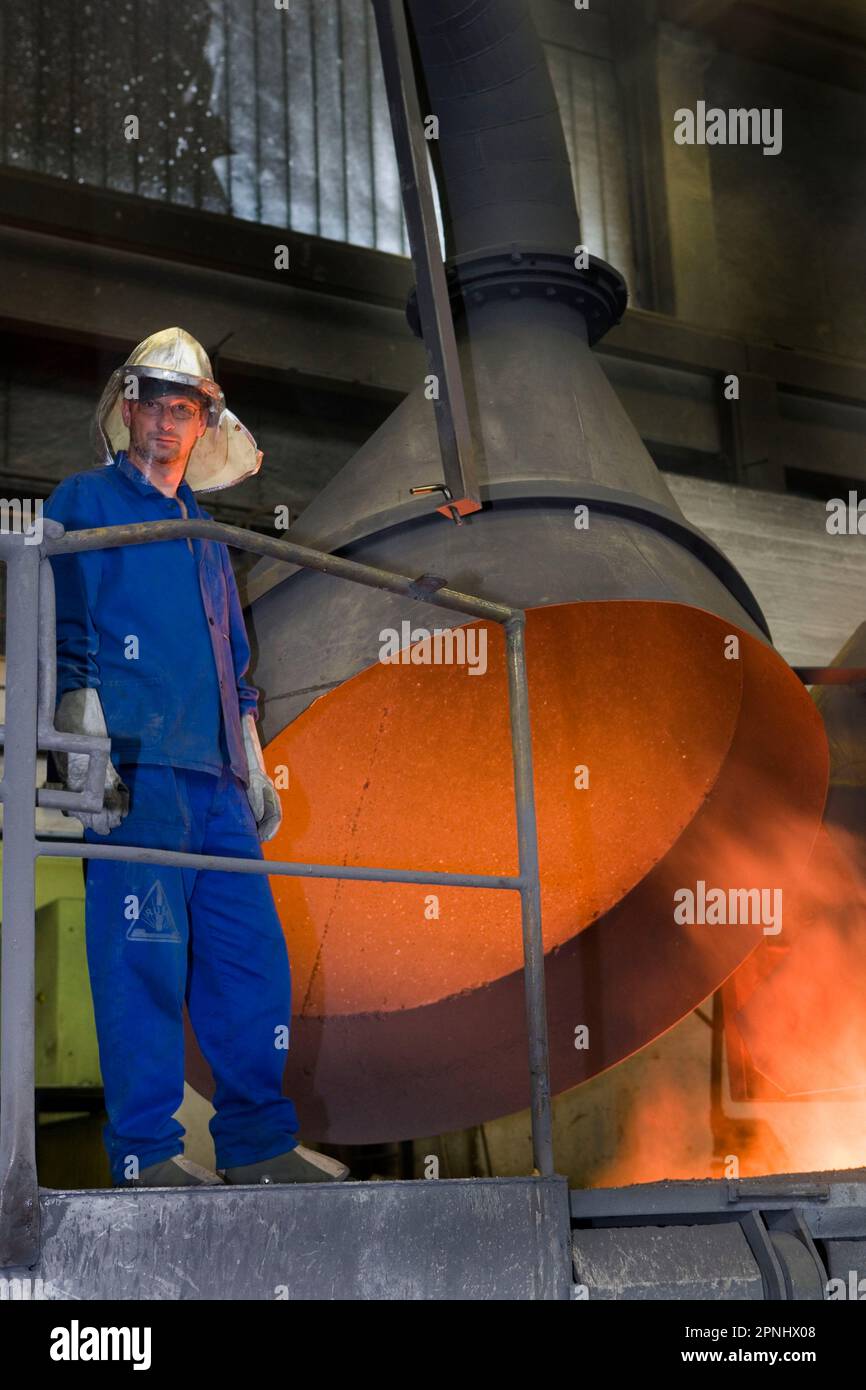 TDR-Metalurgija, plant in Ruse, Slovenia, induction furnace Stock Photo ...