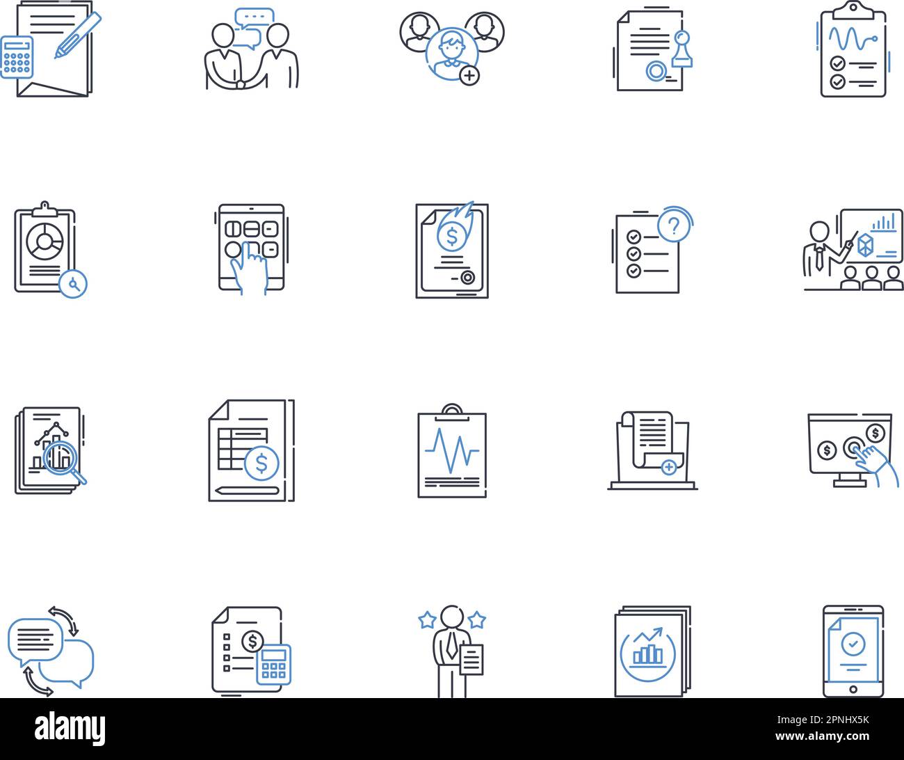 Observation Line Icons Collection Perception Attention Scrutiny Gaze Watchfulness