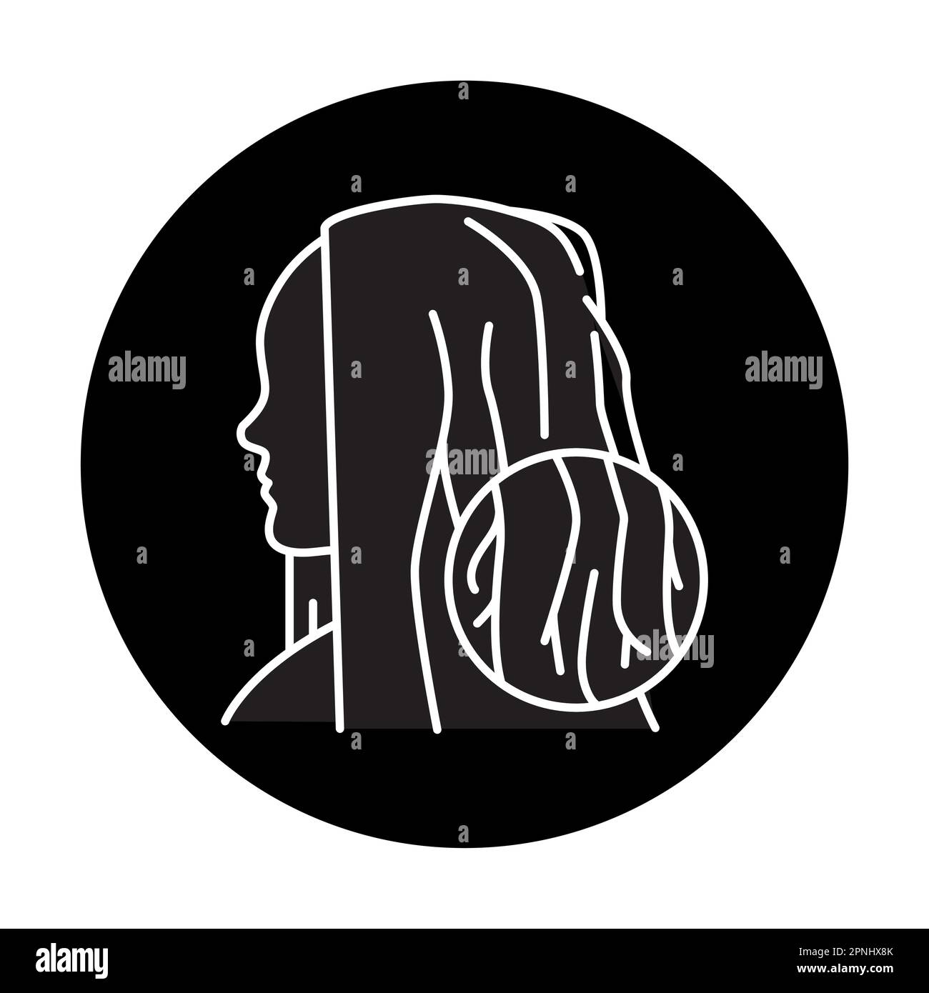 Human head anatomy clipart Black and White Stock Photos & Images - Alamy