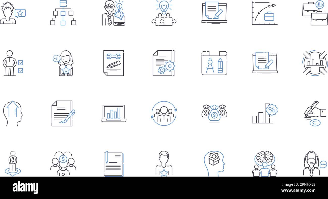 Management ethics line icons collection. Accountability, Transparency ...