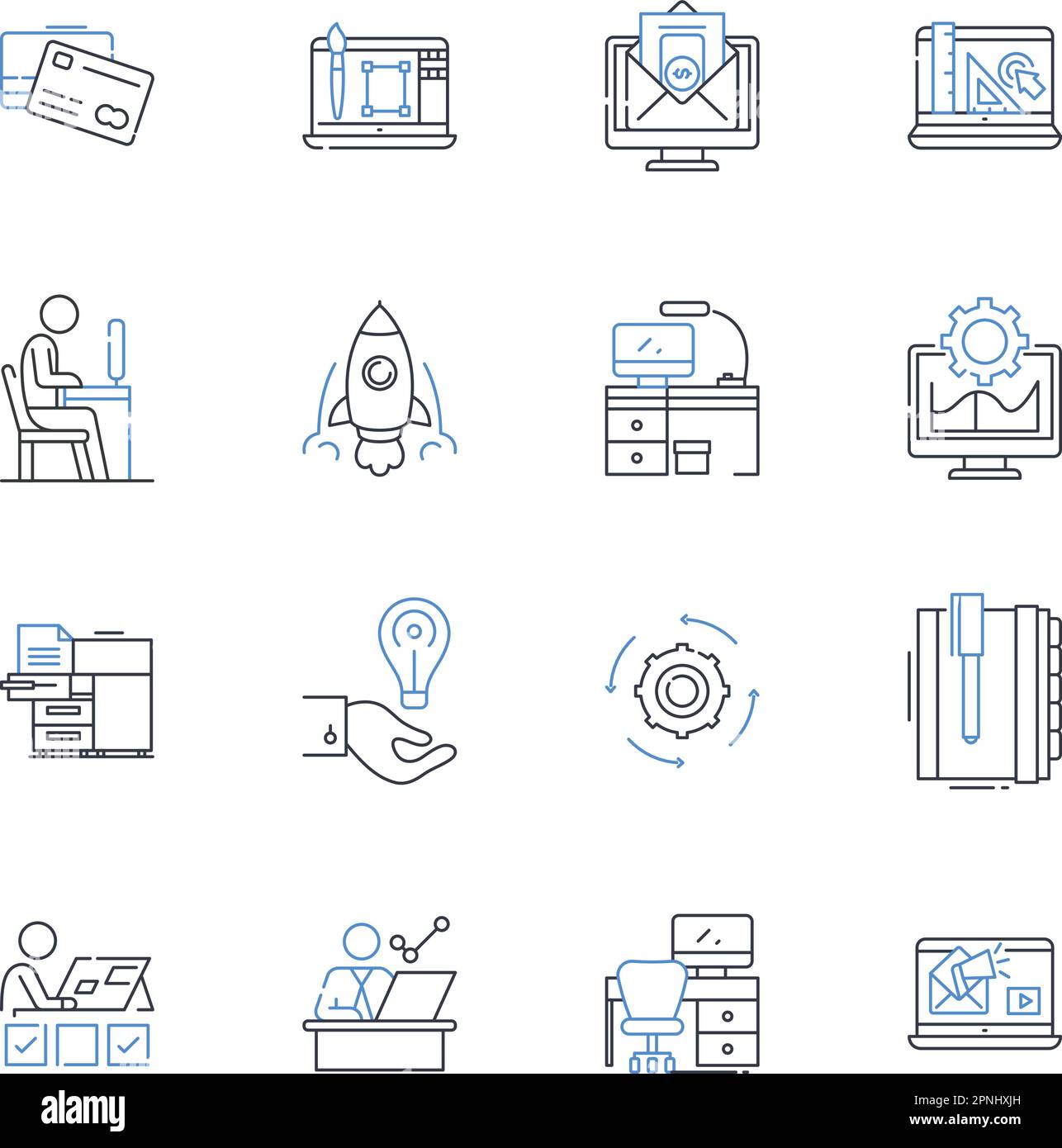 Organization Sequence Line Icons Collection Order Pattern System Sequence Hierarchy
