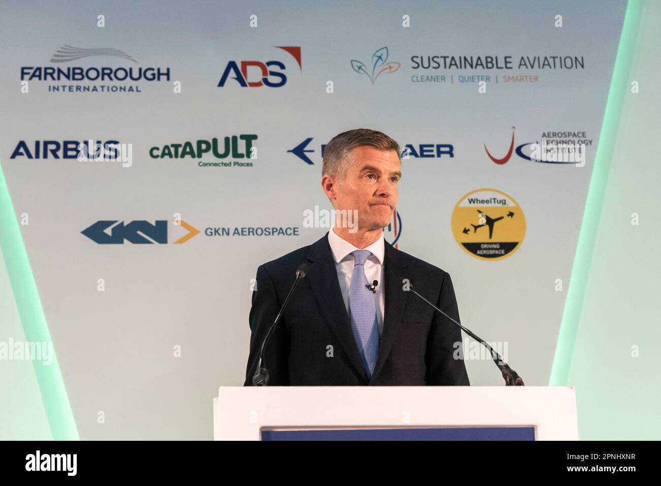 Transport Secretary Mark Harper MP spoke after joining the Jet Zero ...