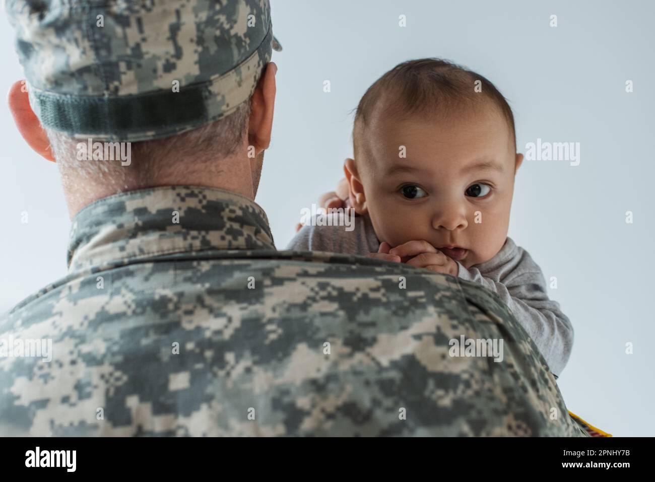 Baby in military uniform hi-res stock photography and images - Alamy