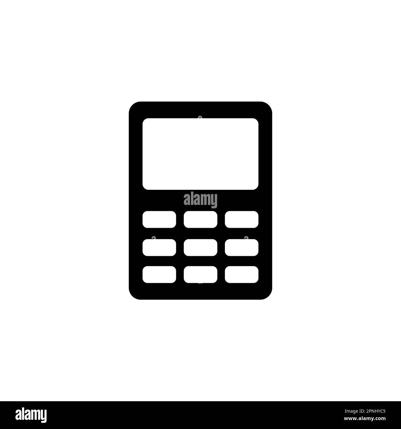 Calculator icon vector. Accounting calculator icon. calculator vector ...