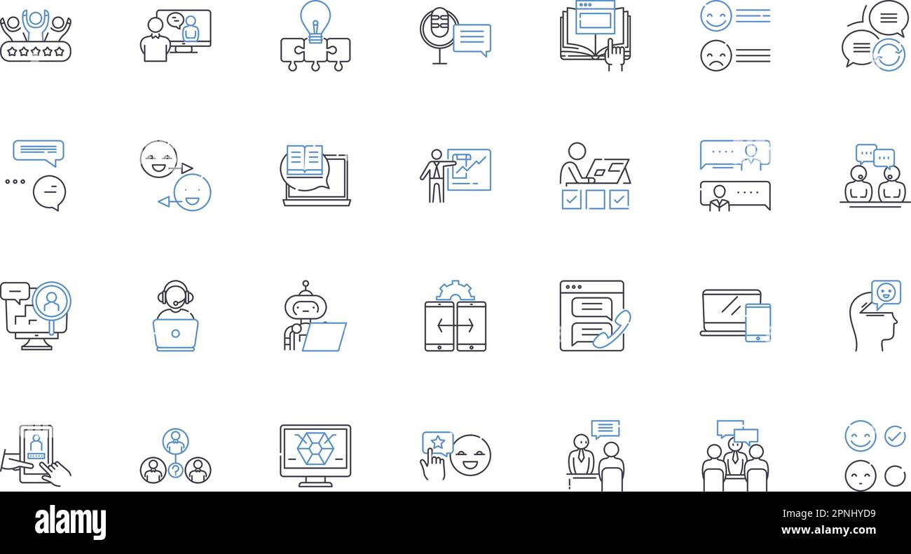 Yakking buddies line icons collection. Paddle, Water, Adventure ...